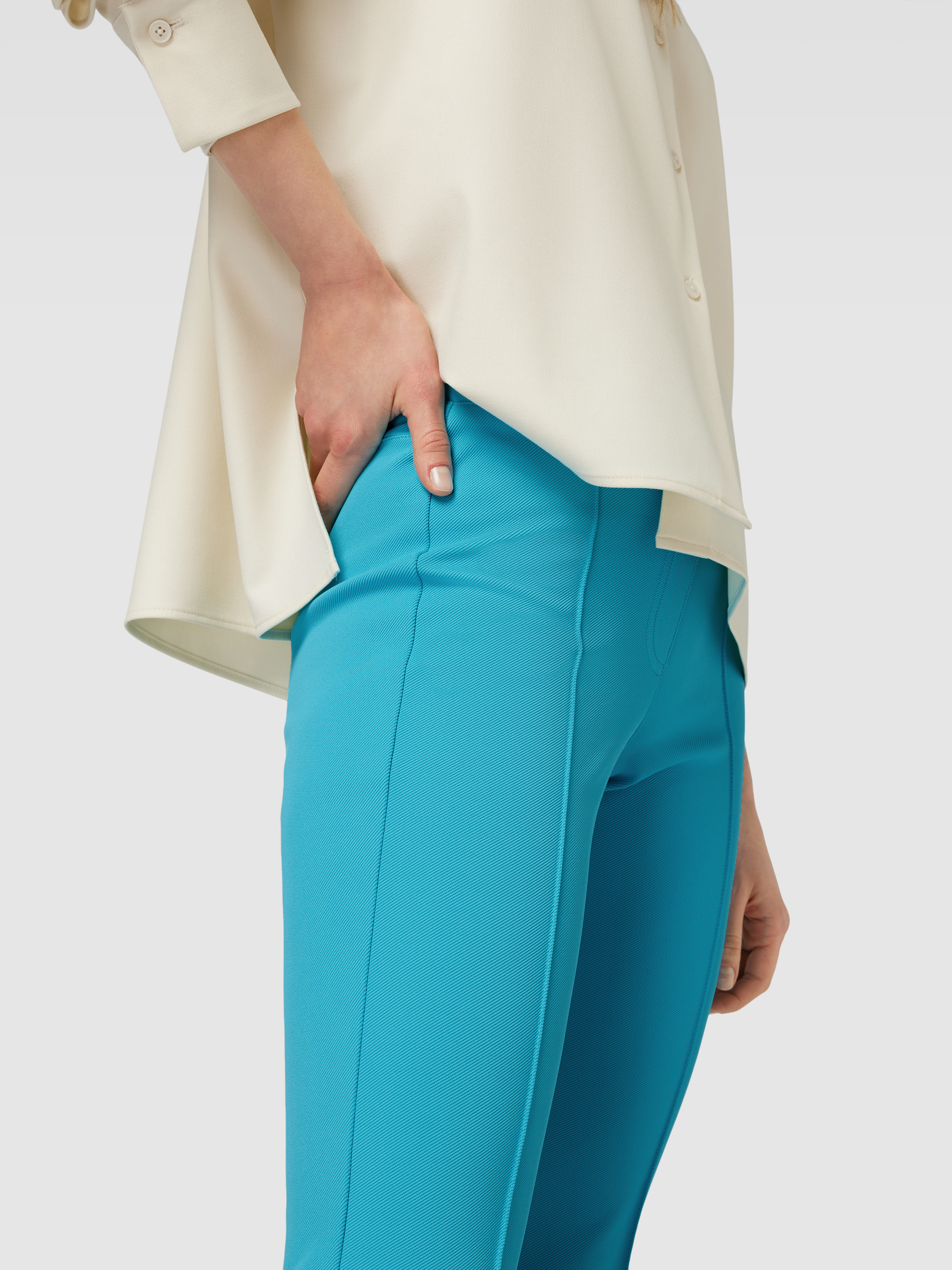 Cambio Stoffen broek met siernaden, model 'RANEE EASY KICK' in ...