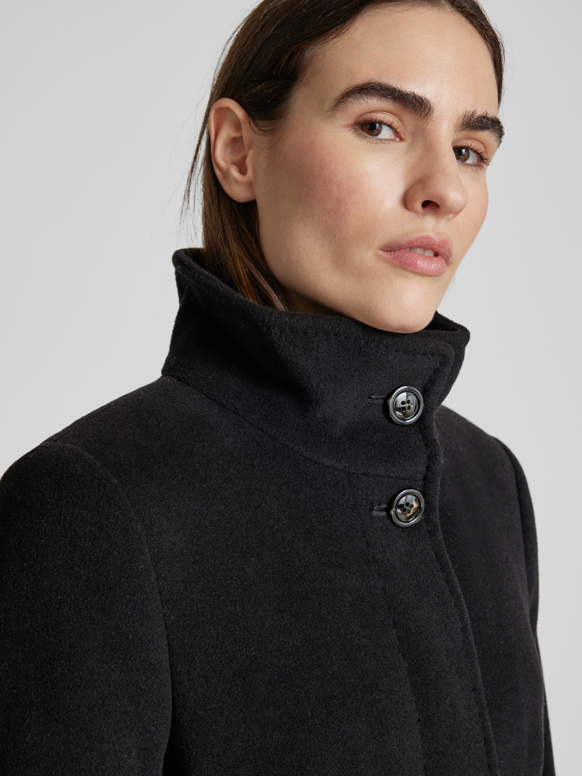 Gil Bret Mantel mit Stehkragen Modell 'PAULA' (black) online kaufen