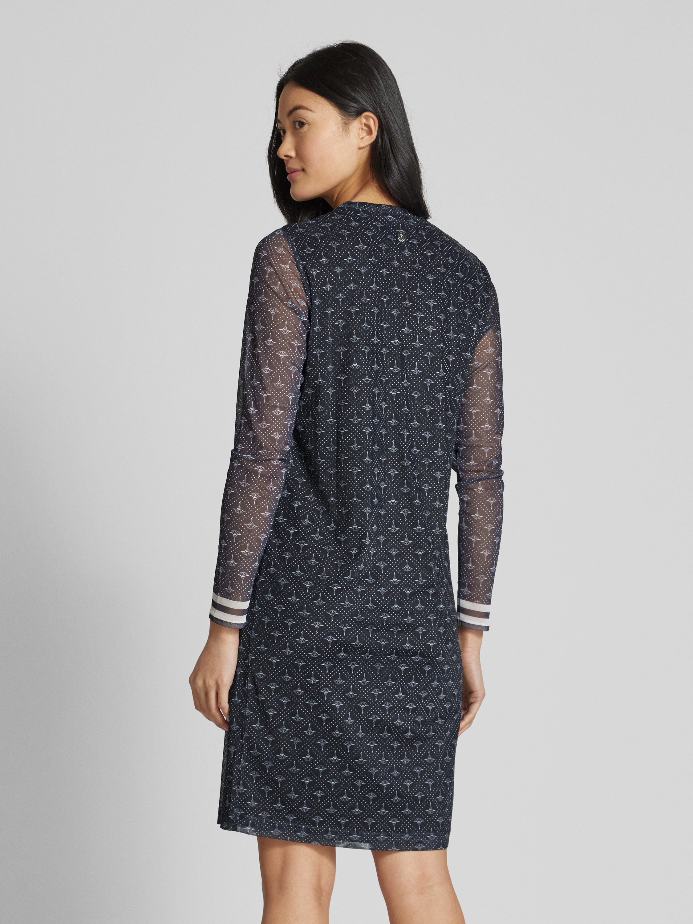 JOOP! Knielanges Kleid mit Rundhalsausschnitt Modell 'Tifa' (marine ...