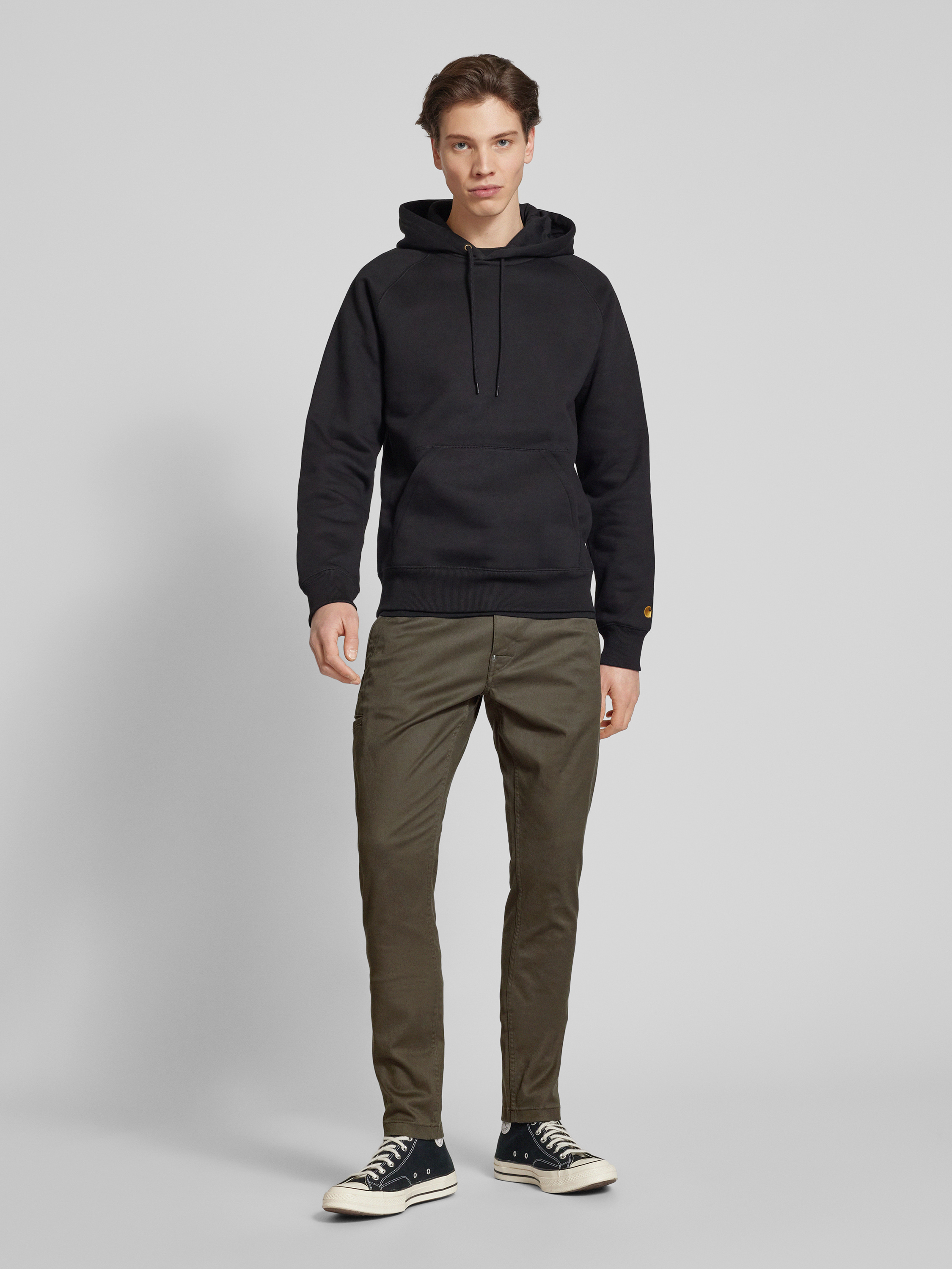 G-Star Raw Skinny fit chino met labeldetail in olijfgroen online kopen ...
