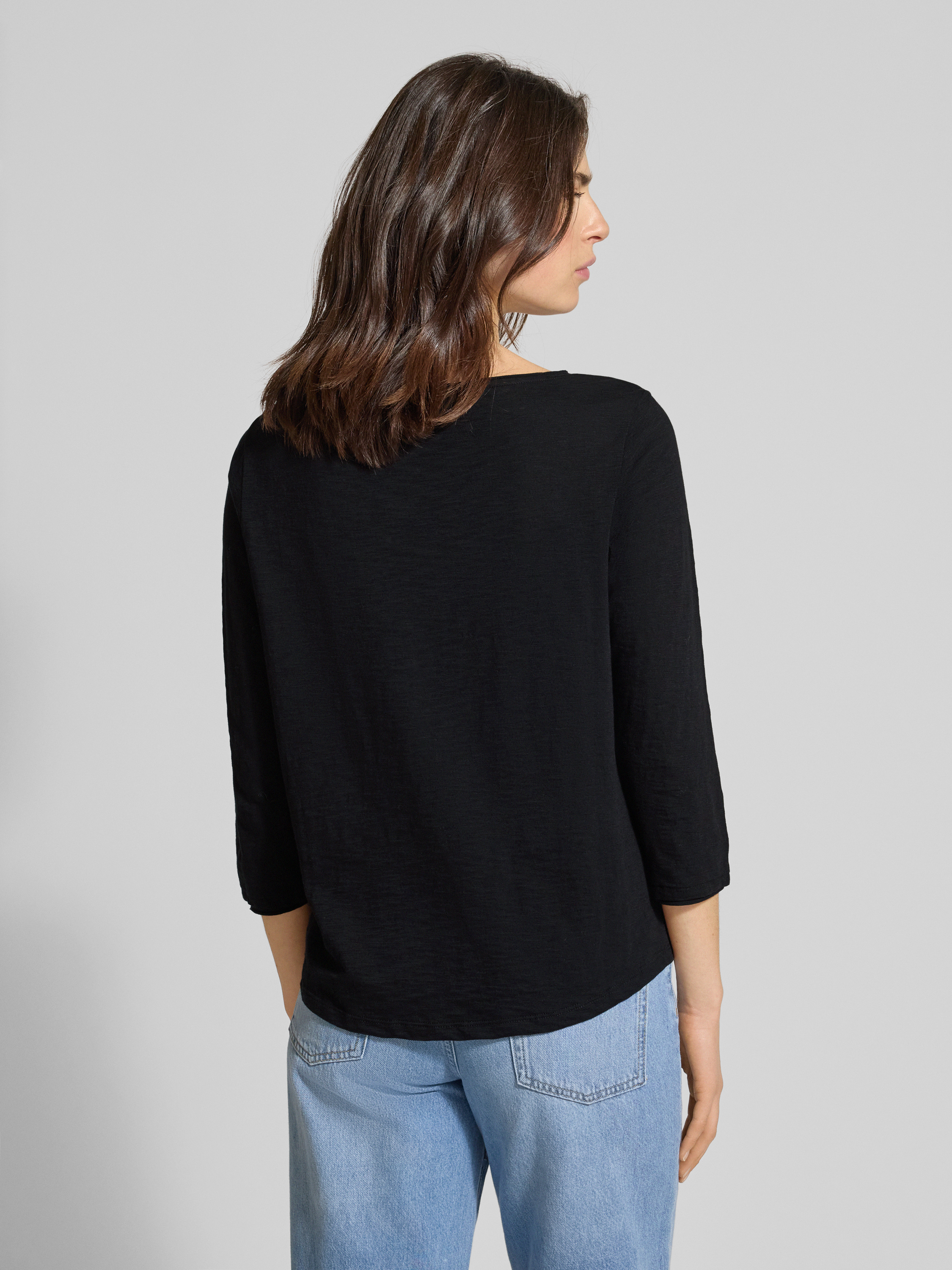 s.Oliver RED LABEL Regular fit shirt met 3/4-mouwen van puur katoen in ...