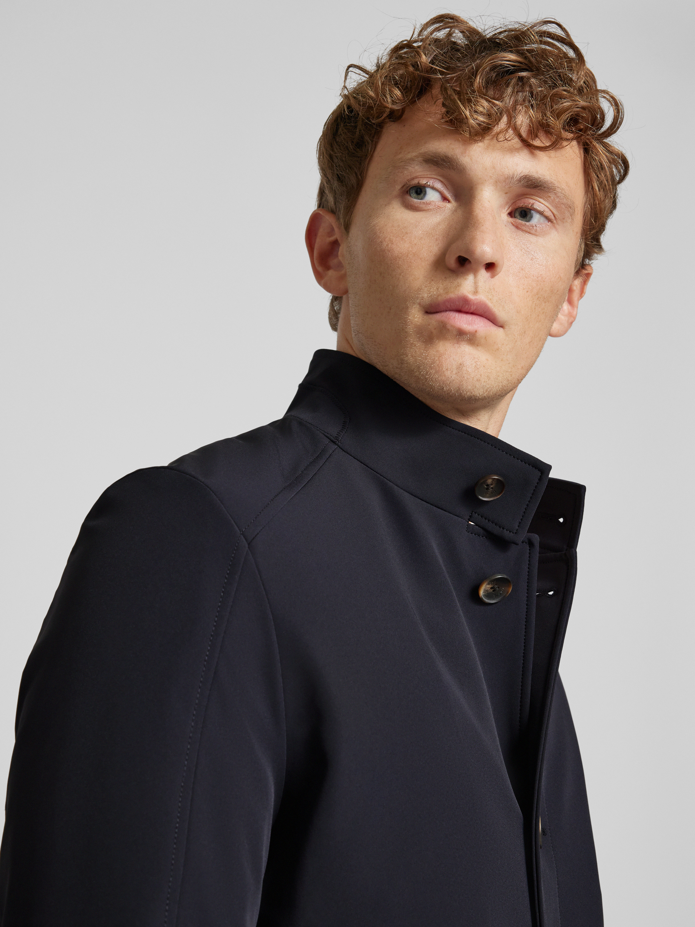 Cinque Mantel mit Knopfleiste Modell 'Walt' (marine) online kaufen