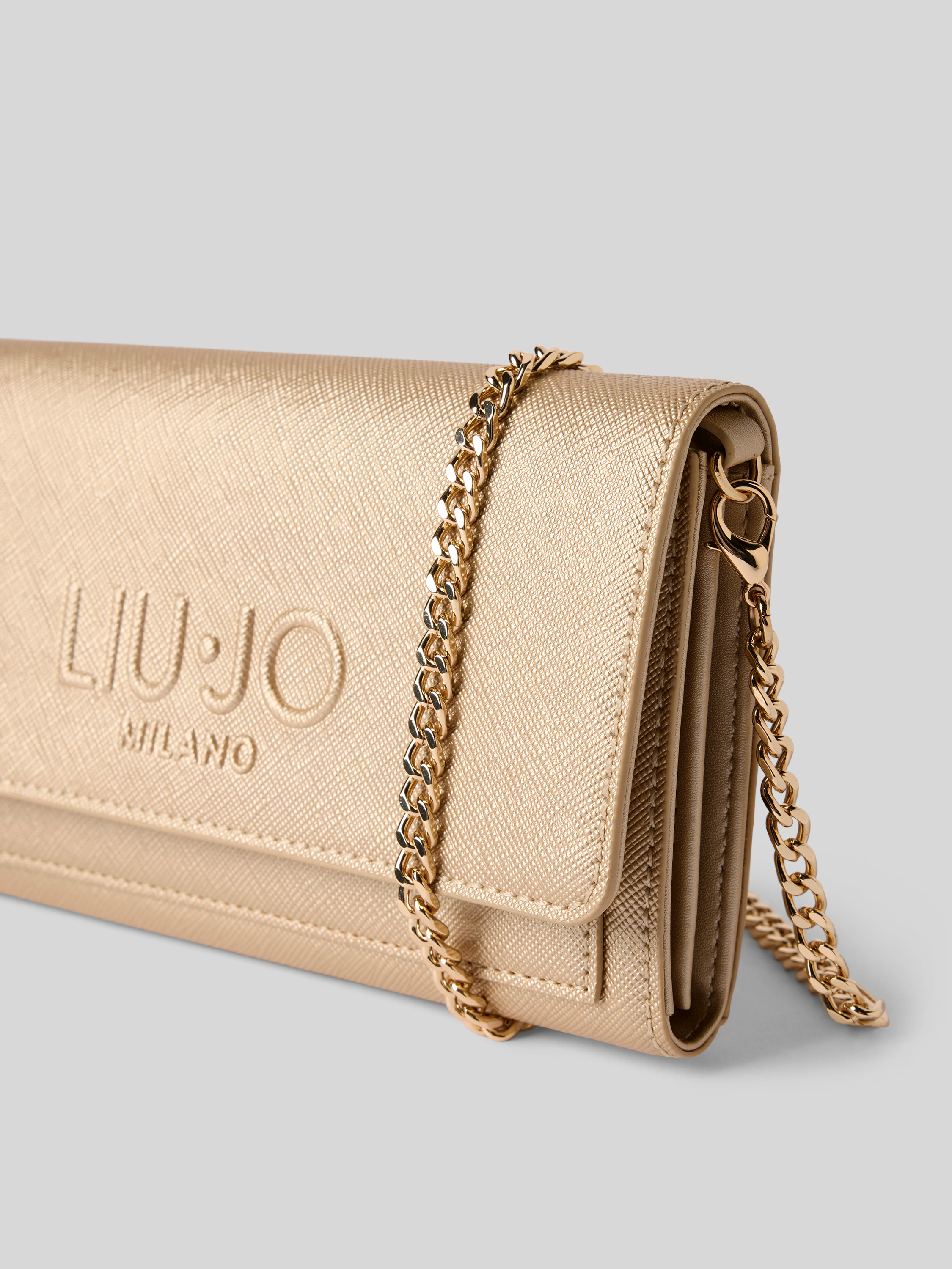 Liu Jo White Portemonnaie mit Logo-Prägung (gold) online kaufen