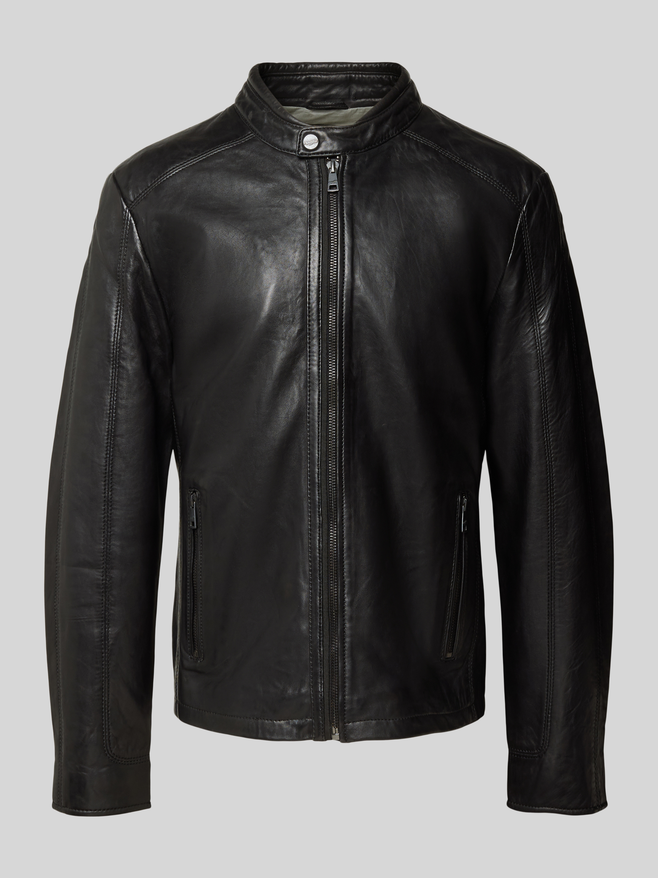 MAURITIUS Regular Fit Jacke aus Lammnappa Modell 'Mayco' (black) online ...