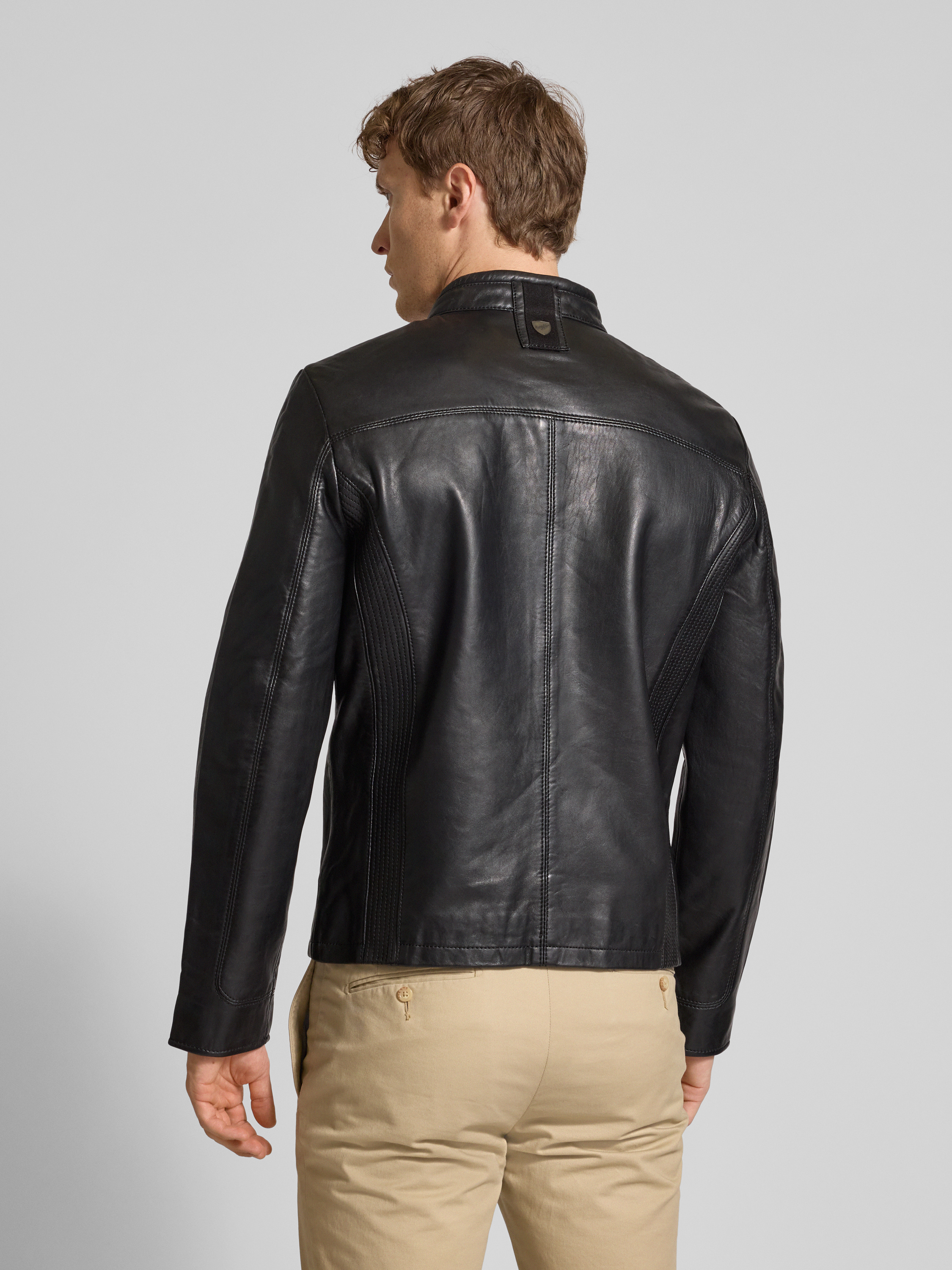 MAURITIUS Regular Fit Jacke aus Lammnappa Modell 'Mayco' (black) online ...