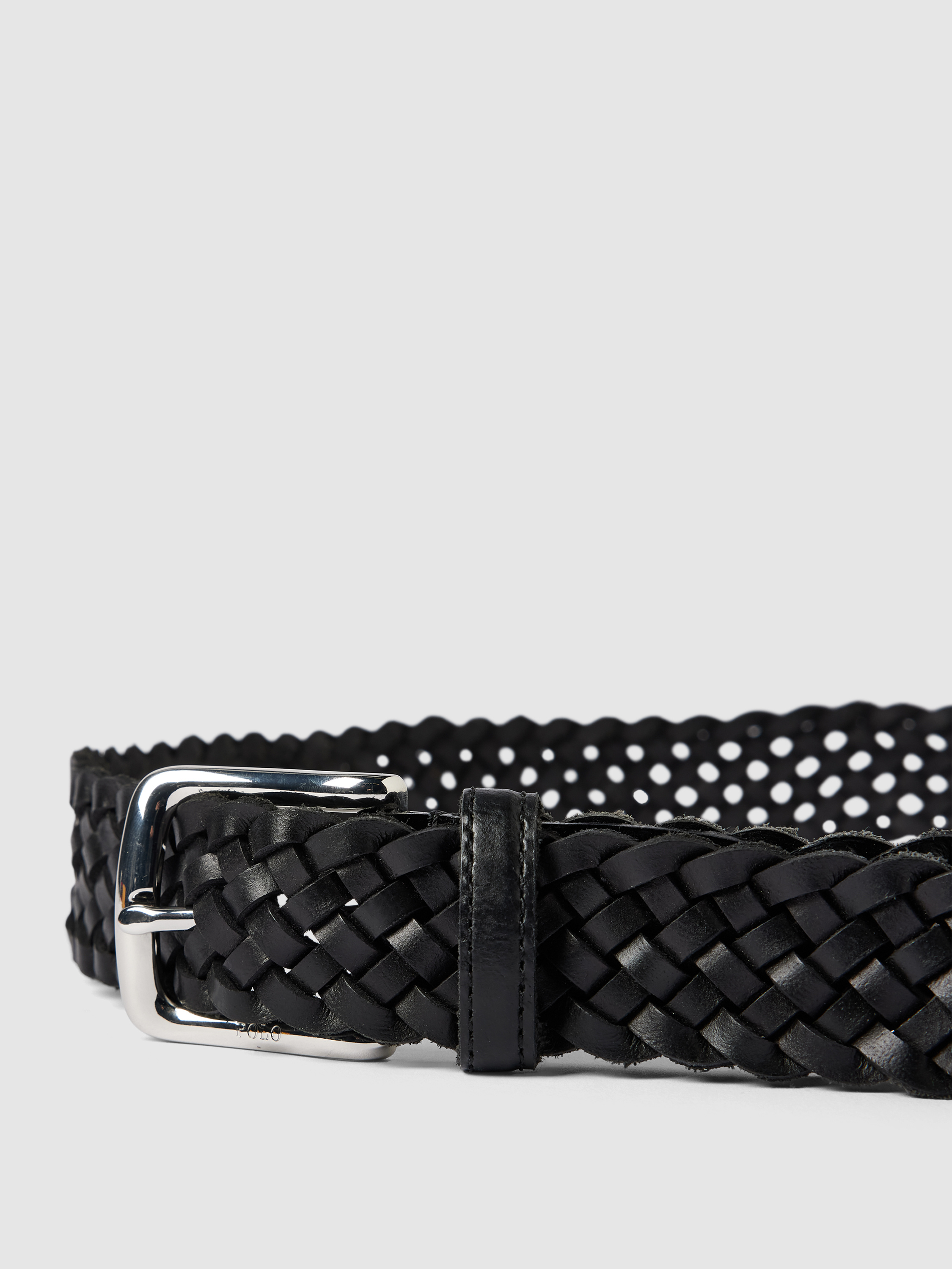 Polo Ralph Lauren Ledergürtel aus Büffelleder mit Dornschließe (black ...