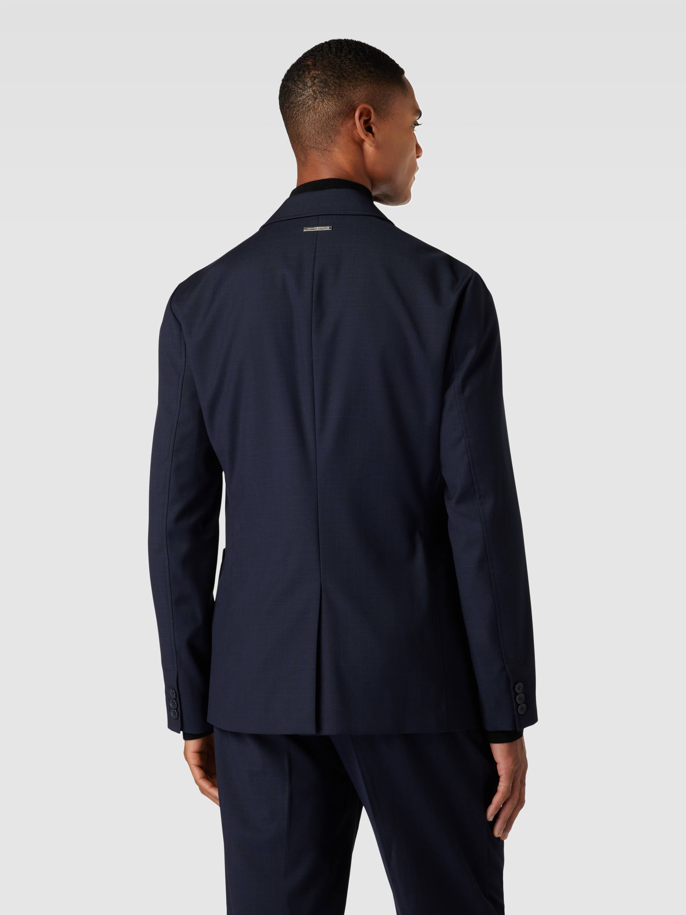 ARMANI EXCHANGE 2-Knopf-Sakko in unifarbenem Design (dunkelblau) online ...
