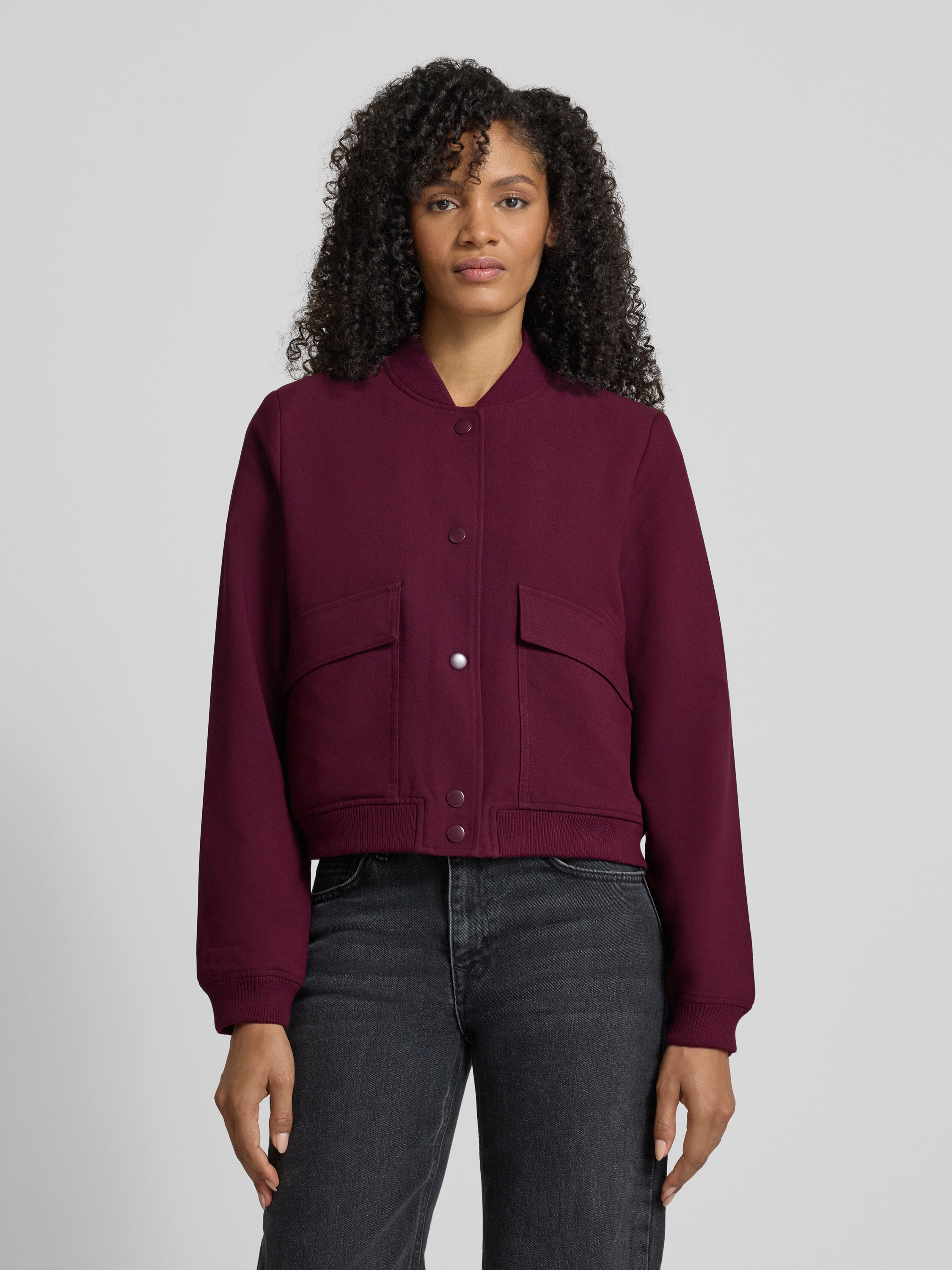 Vero Moda Regular fit blouson met viscose, model 'AMALA' in bordeaux ...