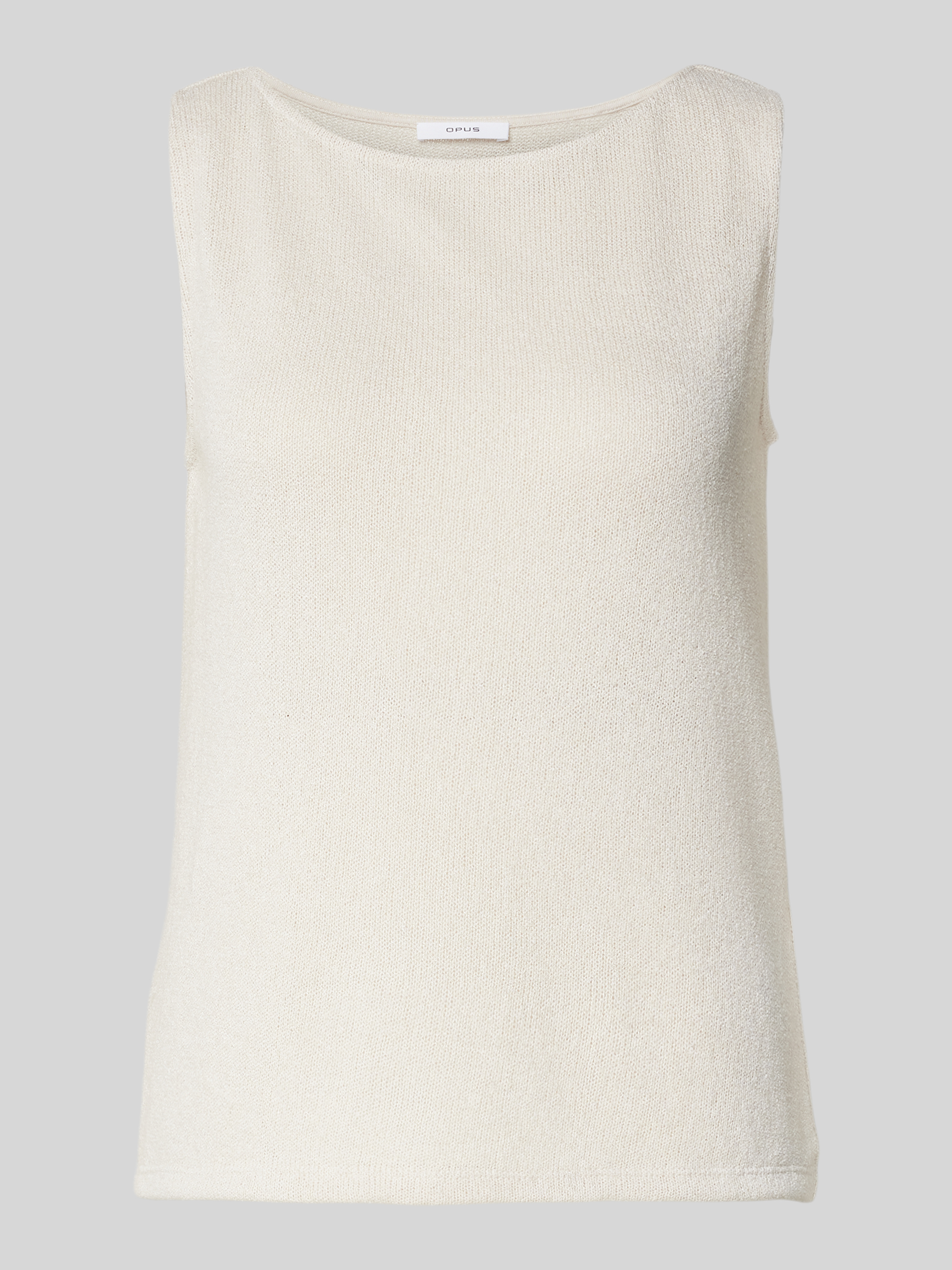 OPUS Stricktop mit Rundhalsausschnitt Modell 'Ilonki' (taupe) online kaufen