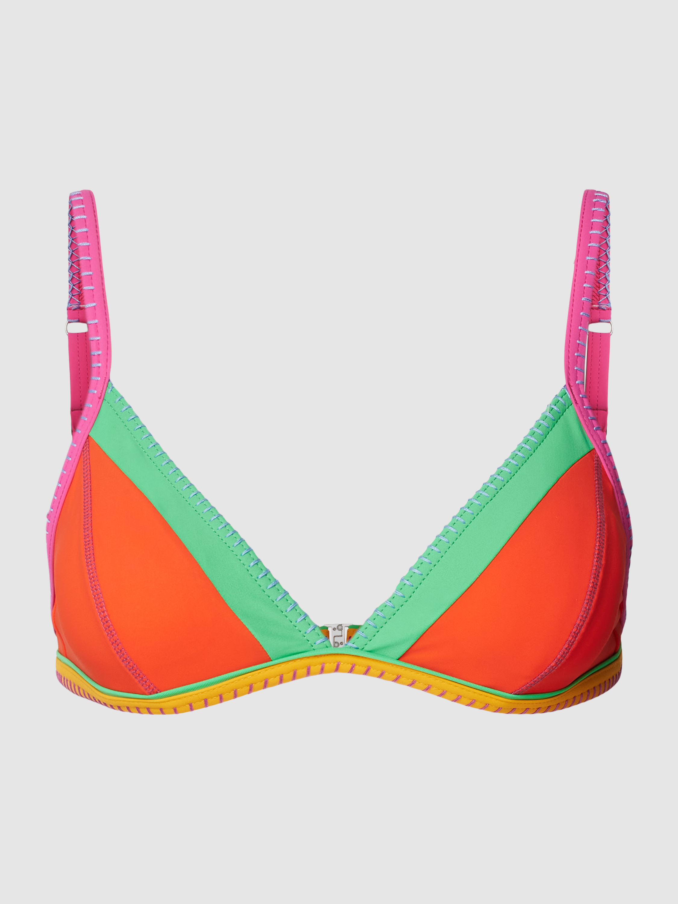 Banana Moon Bikini-Oberteil mit Colour-Blocking-Design Modell 'TAEKO' (orange) online kaufen