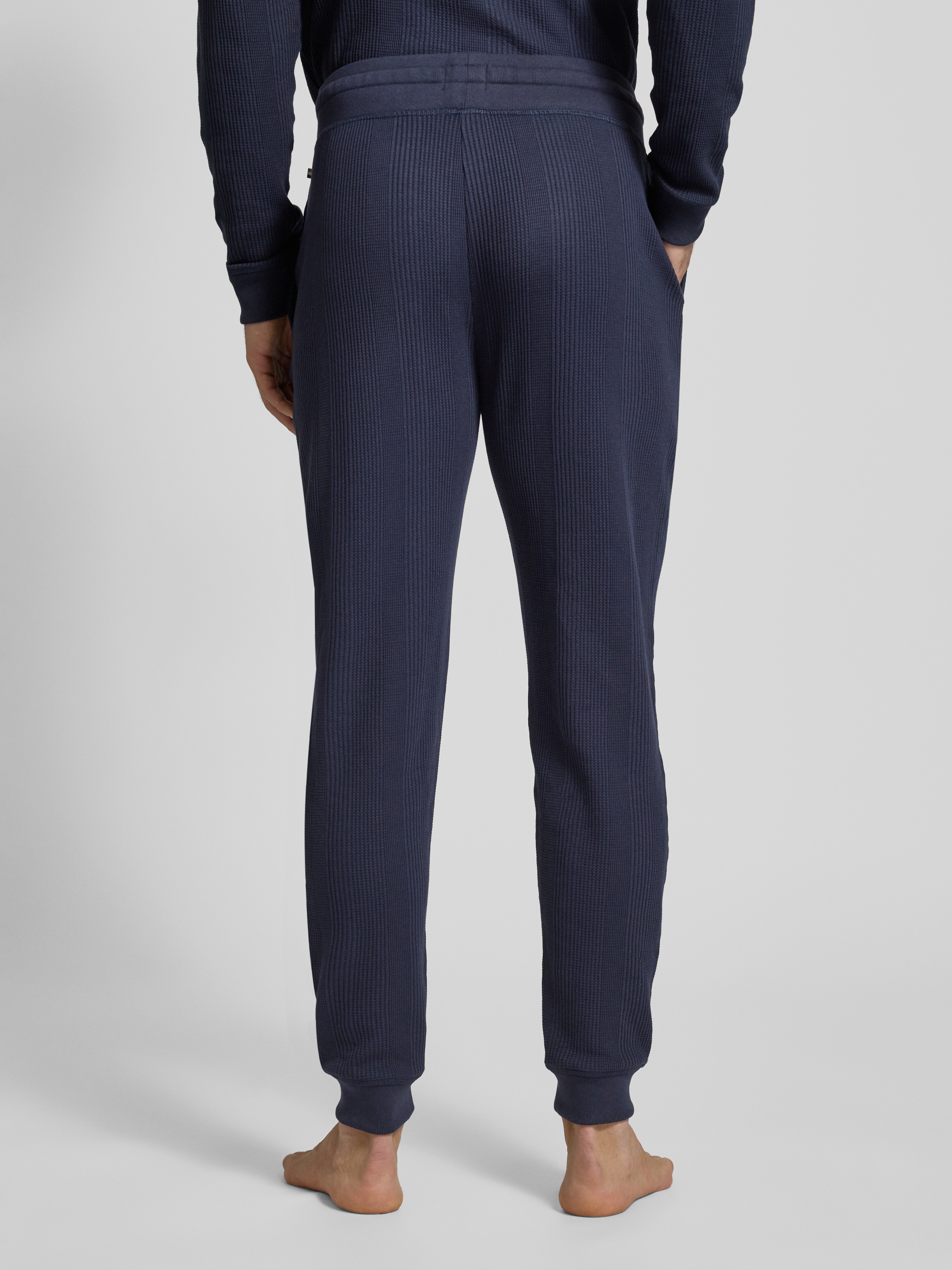 BOSS Sweatpants mit Label-Details Modell 'Structure' (marine) online kaufen