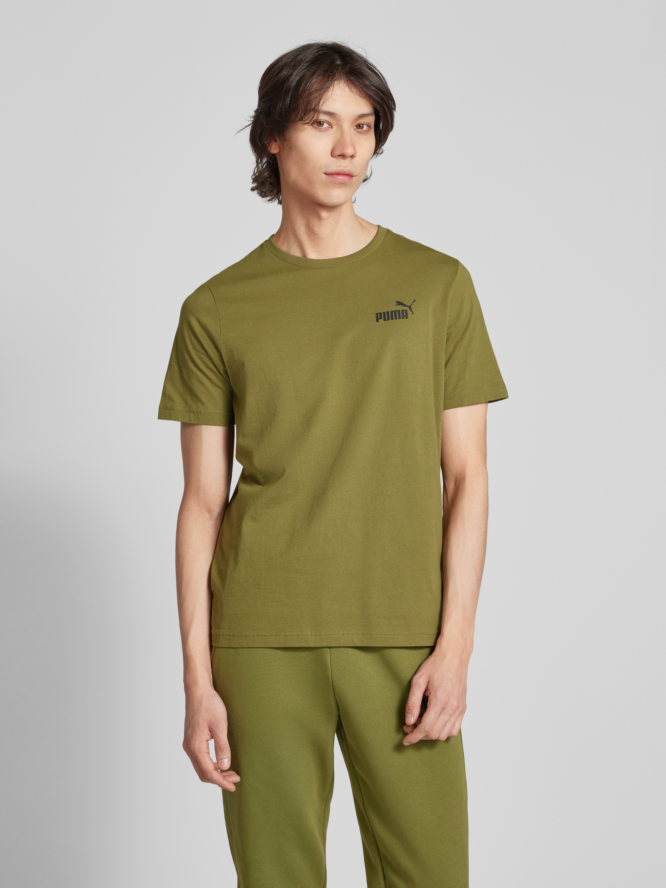 PUMA PERFORMANCE T-Shirt mit Label-Print (oliv) online kaufen