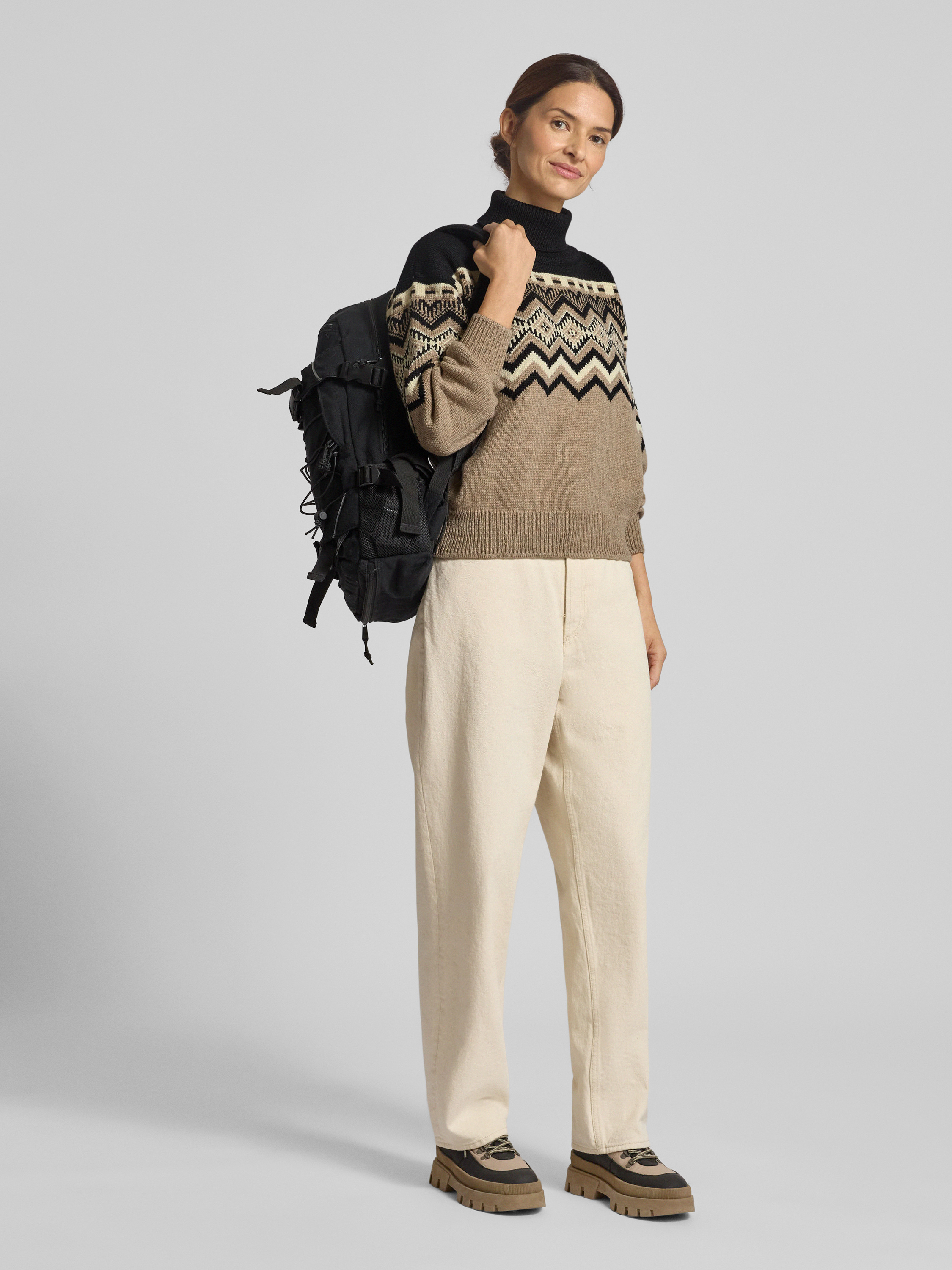 Dale of Norway Noorse trui van wolmix, model 'RANDABERG' in camel ...