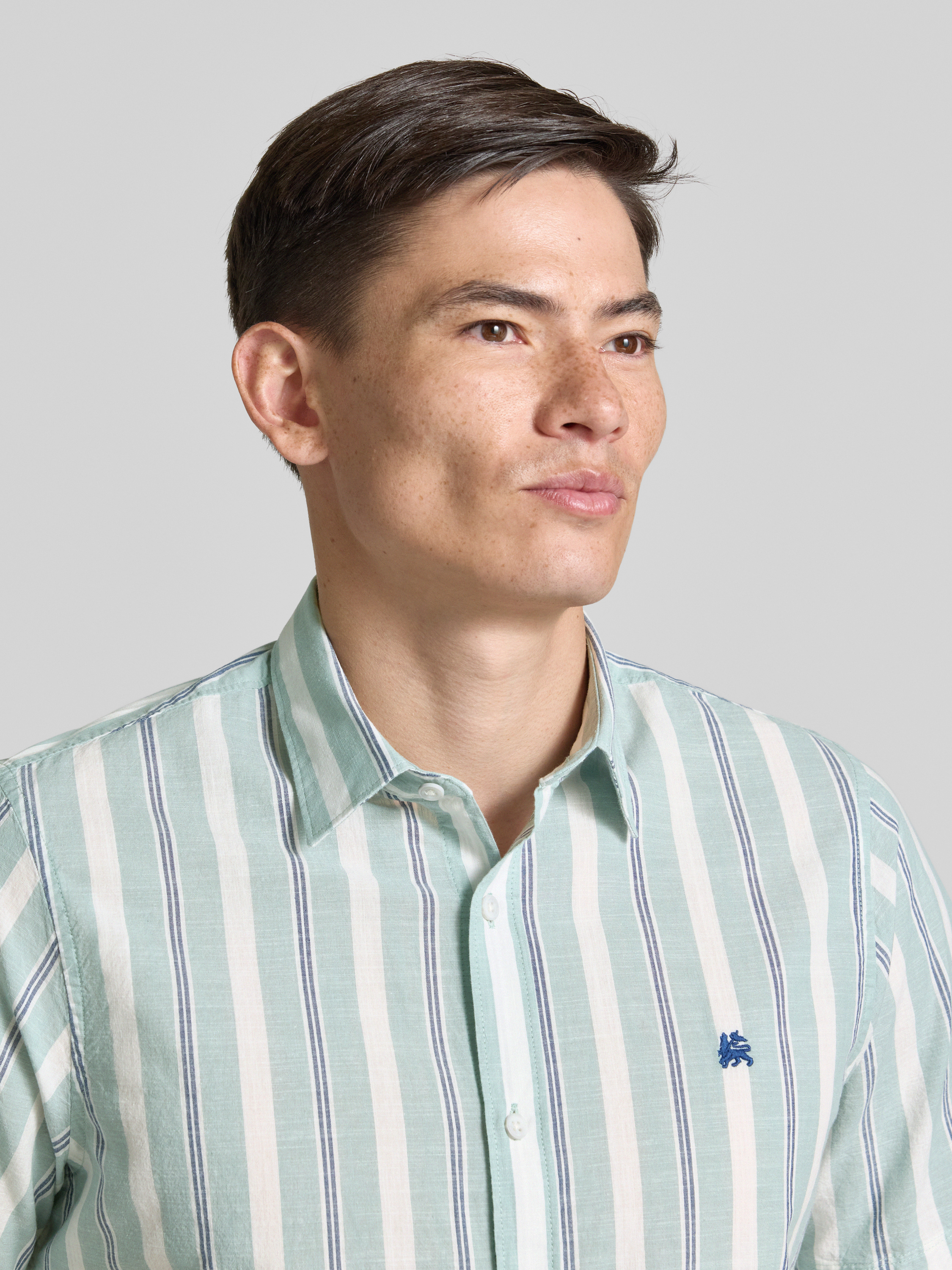Kup online LERROS Koszula casualowa o kroju slim fit z wyhaftowanym ...