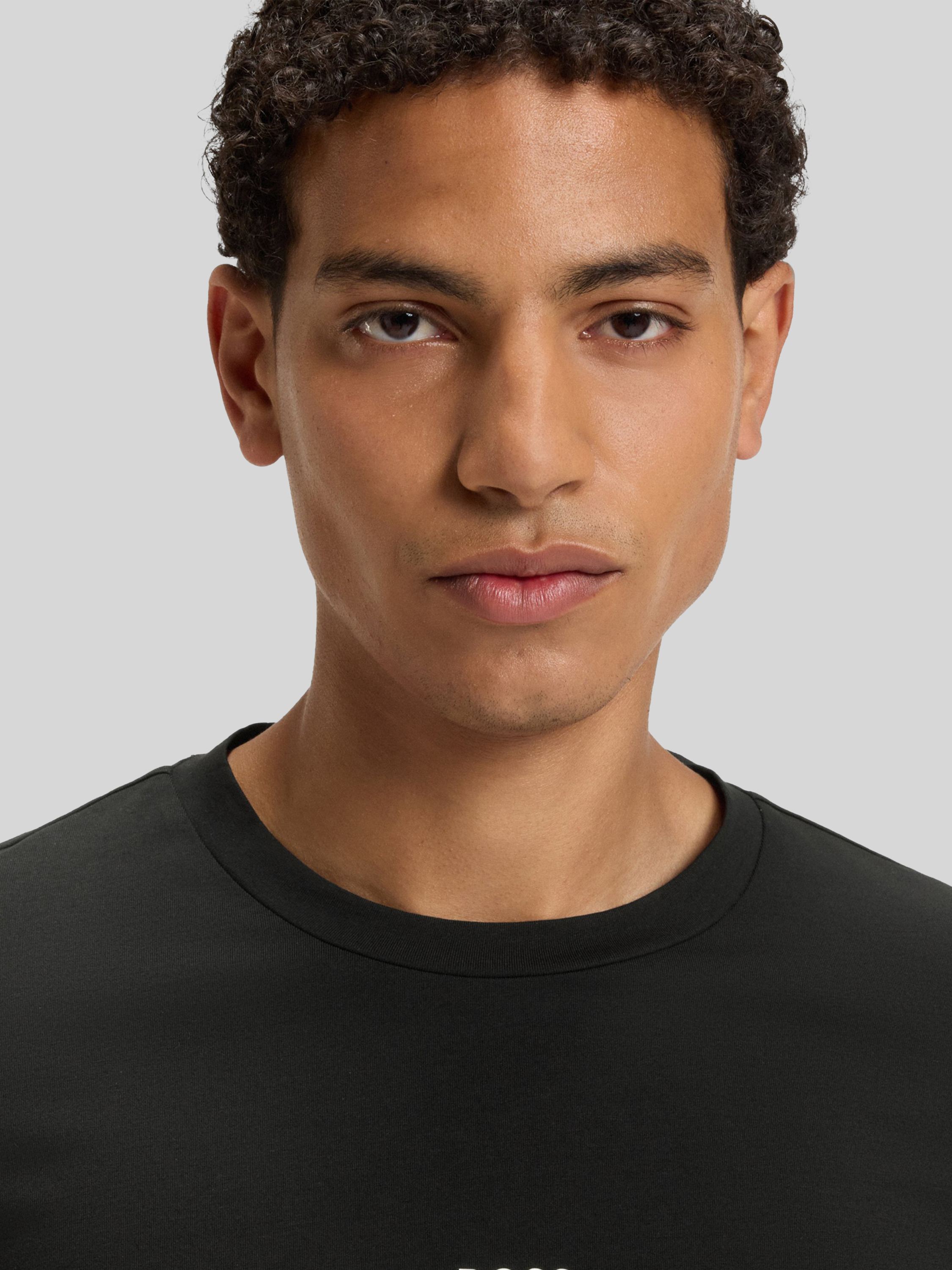 BOSS Orange Regular Fit Langarmshirt aus Baumwoll-Mix Modell 'TCHARK' (black) online kaufen