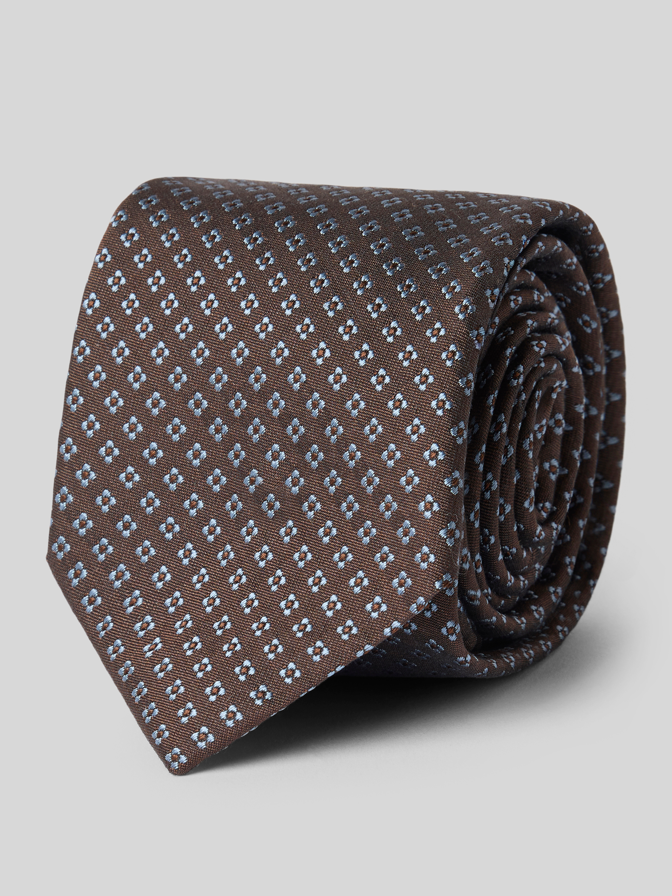 Gierremilano Stropdas van pure zijde met all-over stitching (7,5 cm) in ...