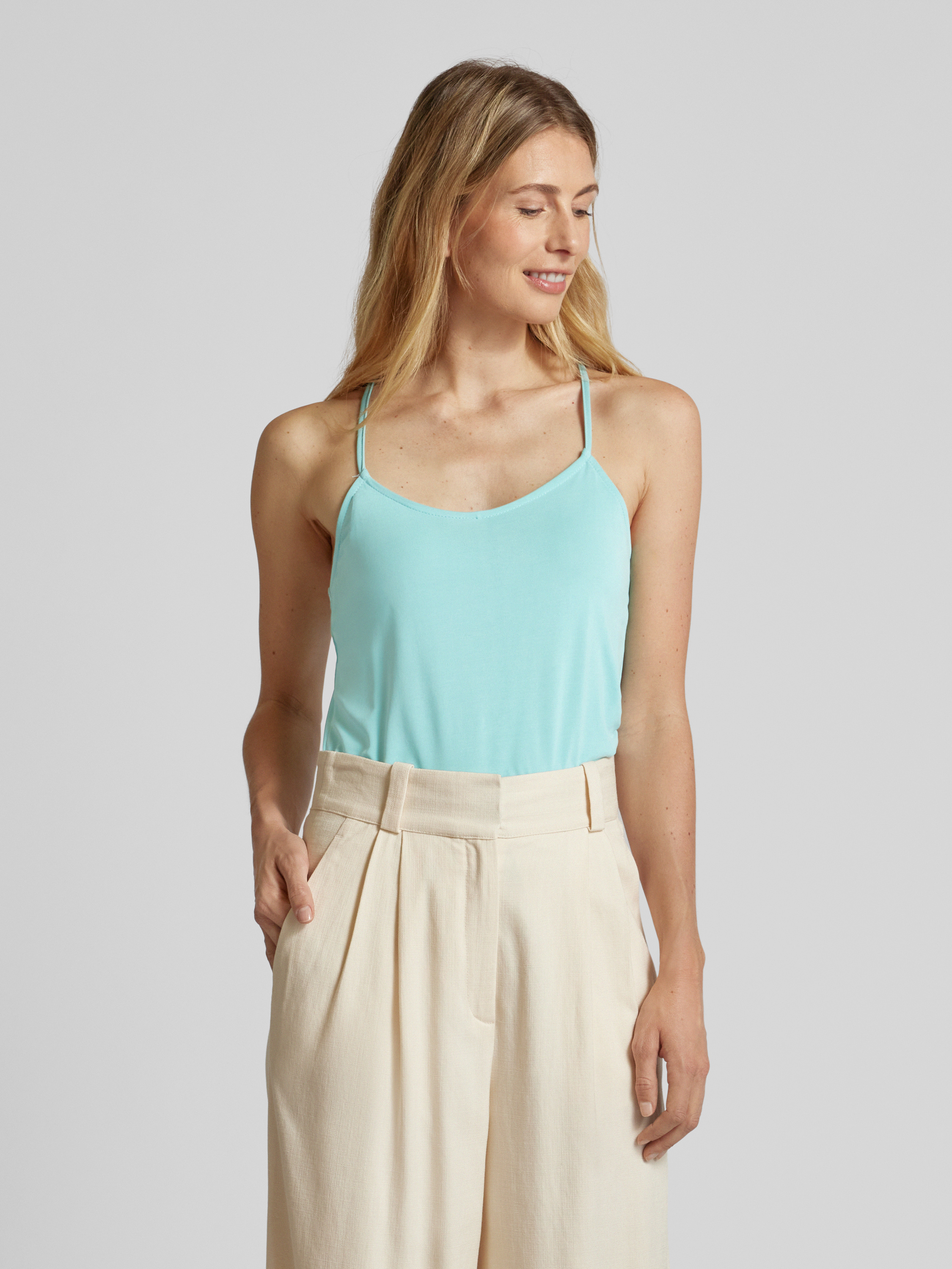 ICHI Top im unifarbenen Design Modell 'LIKE' (mint) online kaufen