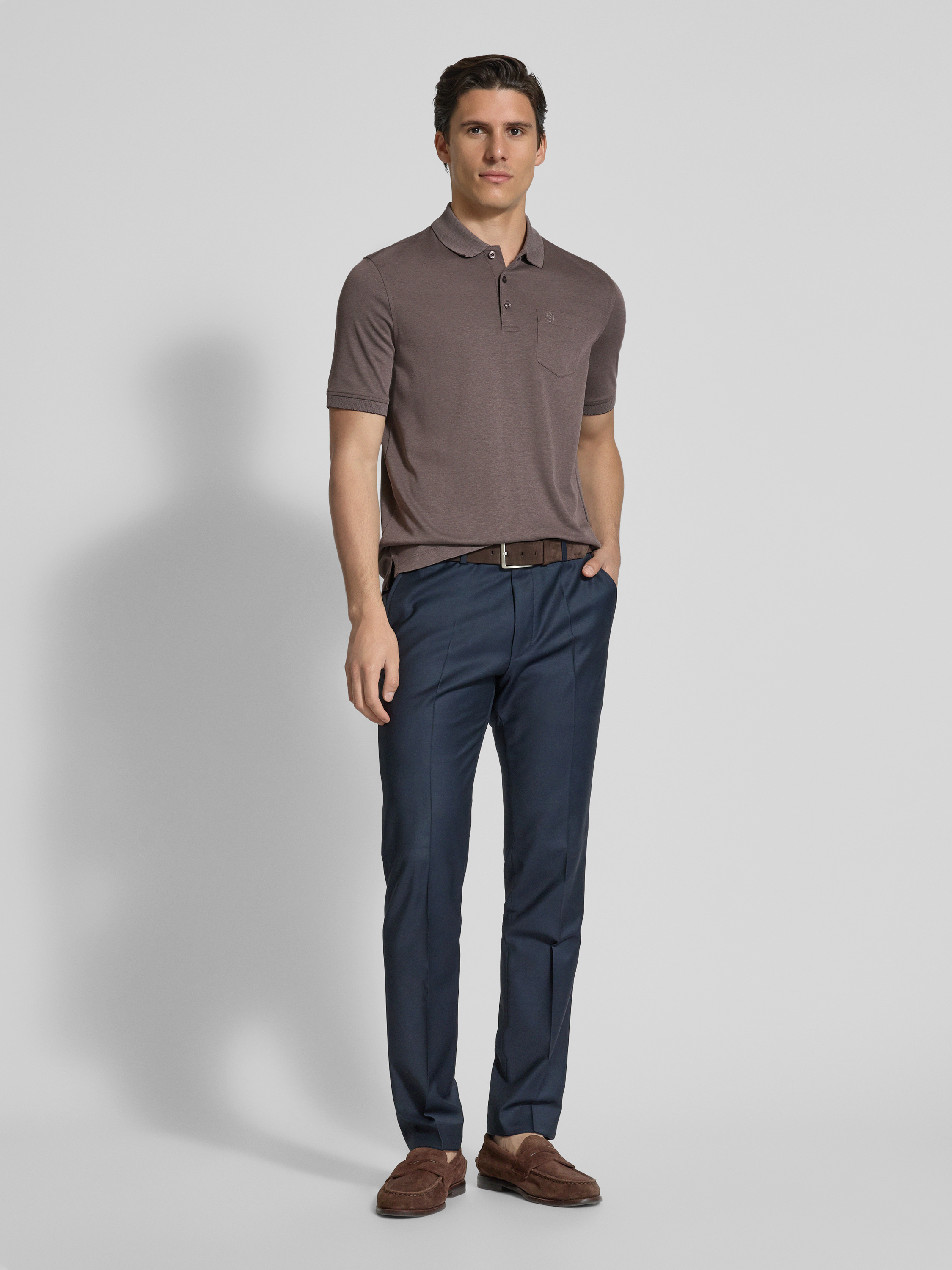 bugatti Poloshirt mit Brusttasche (anthrazit) online kaufen