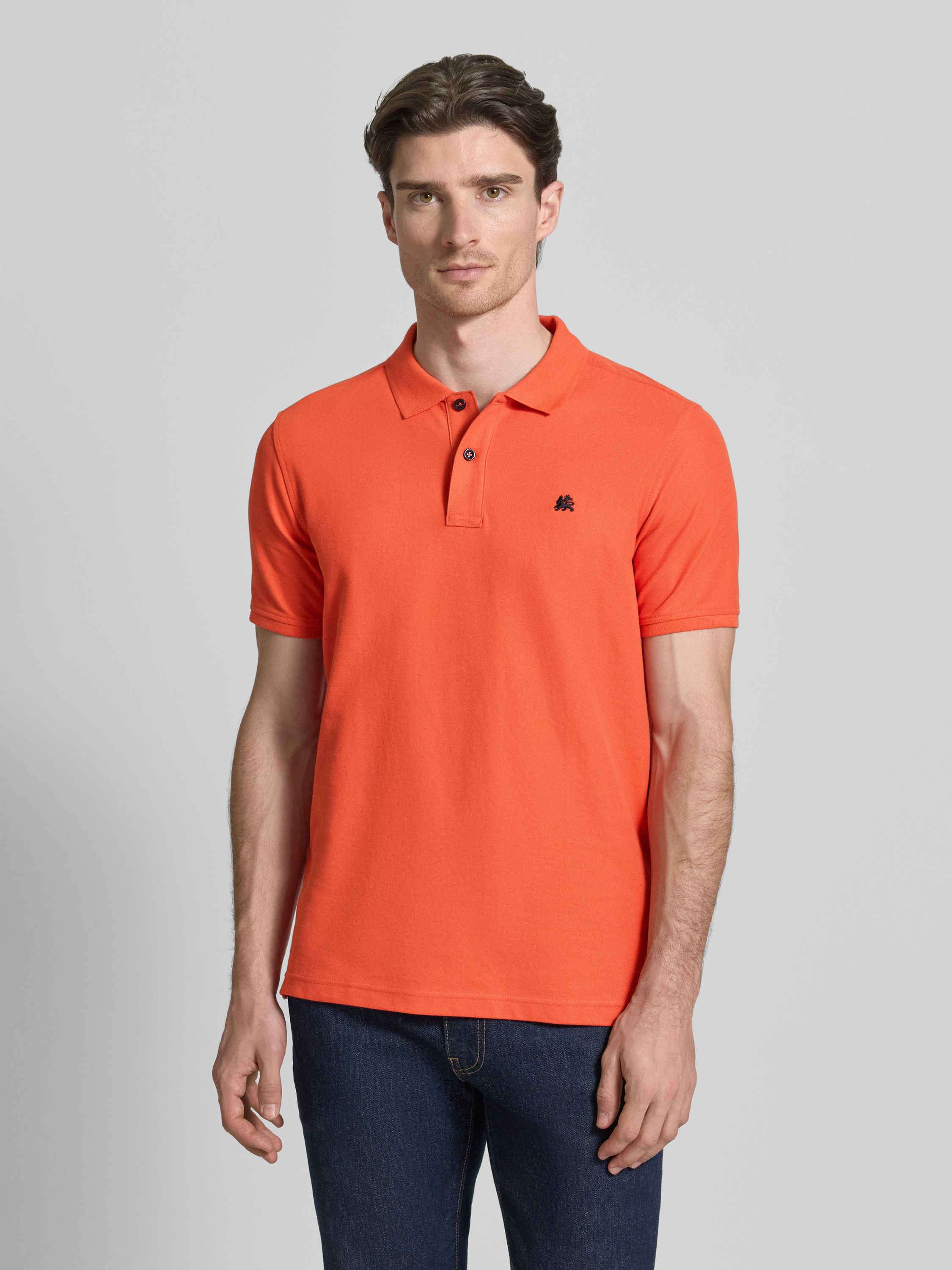 Lerros Poloshirt mit Logo-Stitching Modell 'PERFORMANCE' (dunkelorange ...