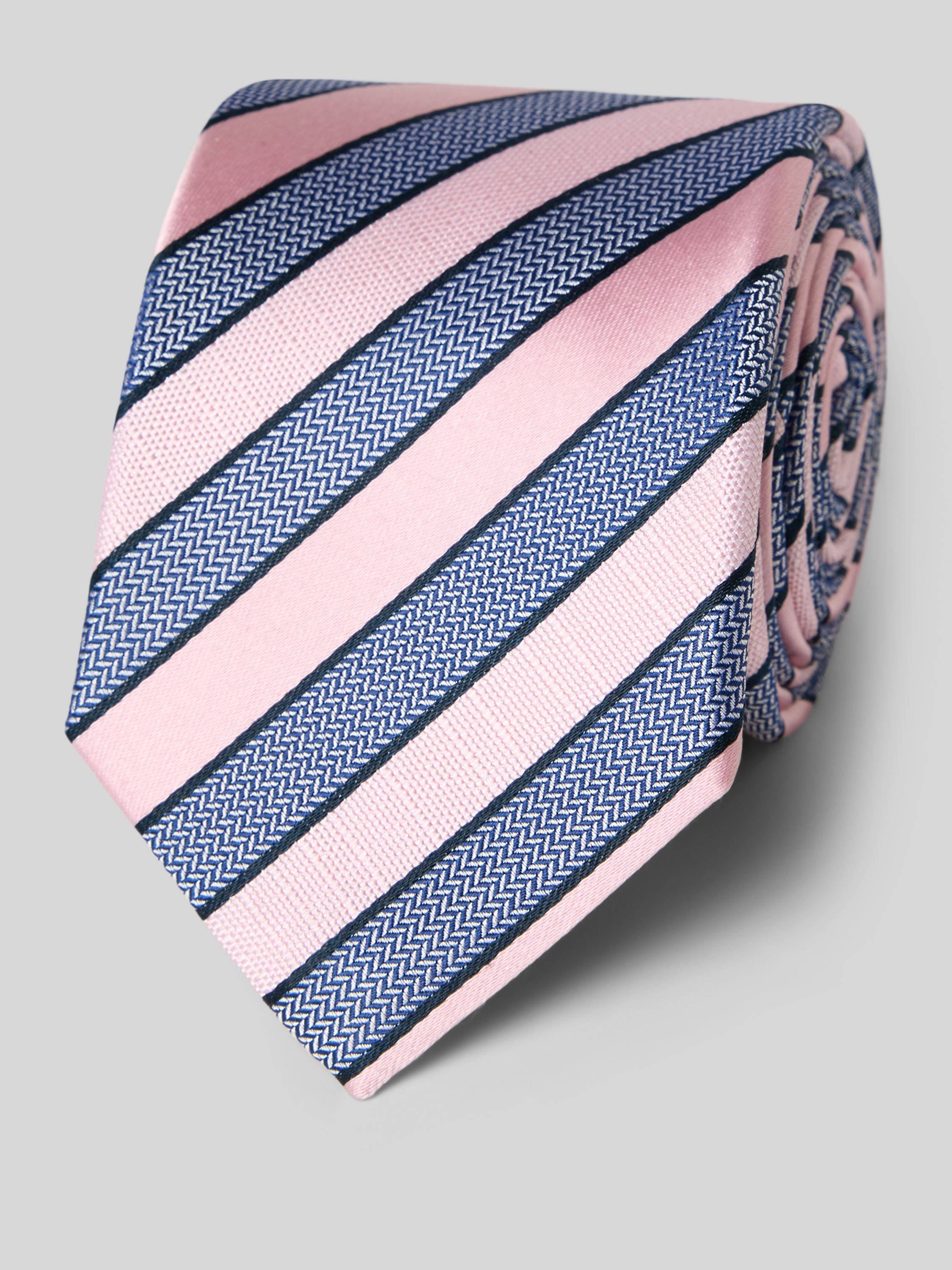 OLYMP Zijden stropdas in all-over look (6,5 cm) in rosé online kopen | P&C