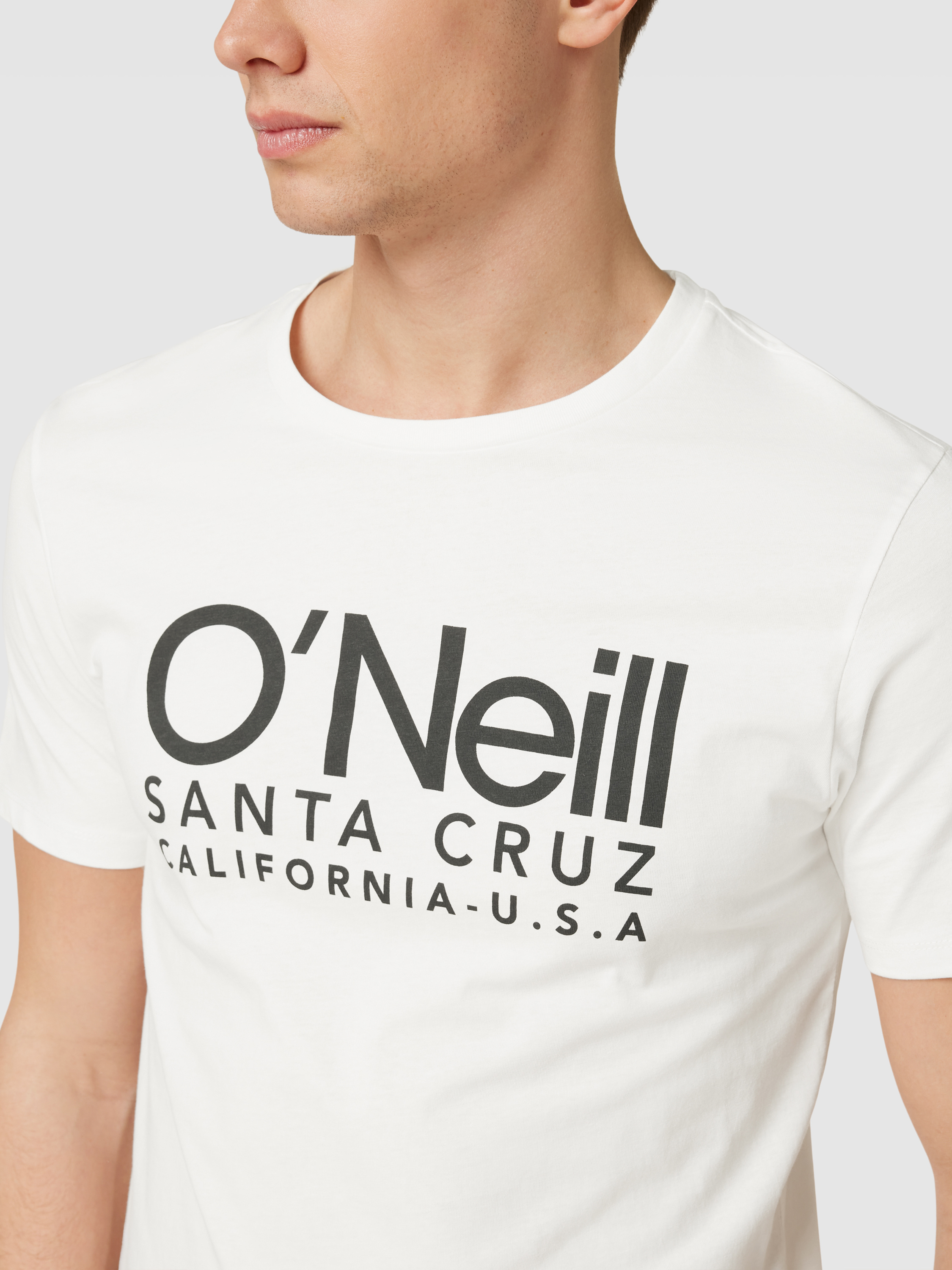 ONeill T-Shirt mit Logo-Print Modell 'CALI' (weiss) online kaufen