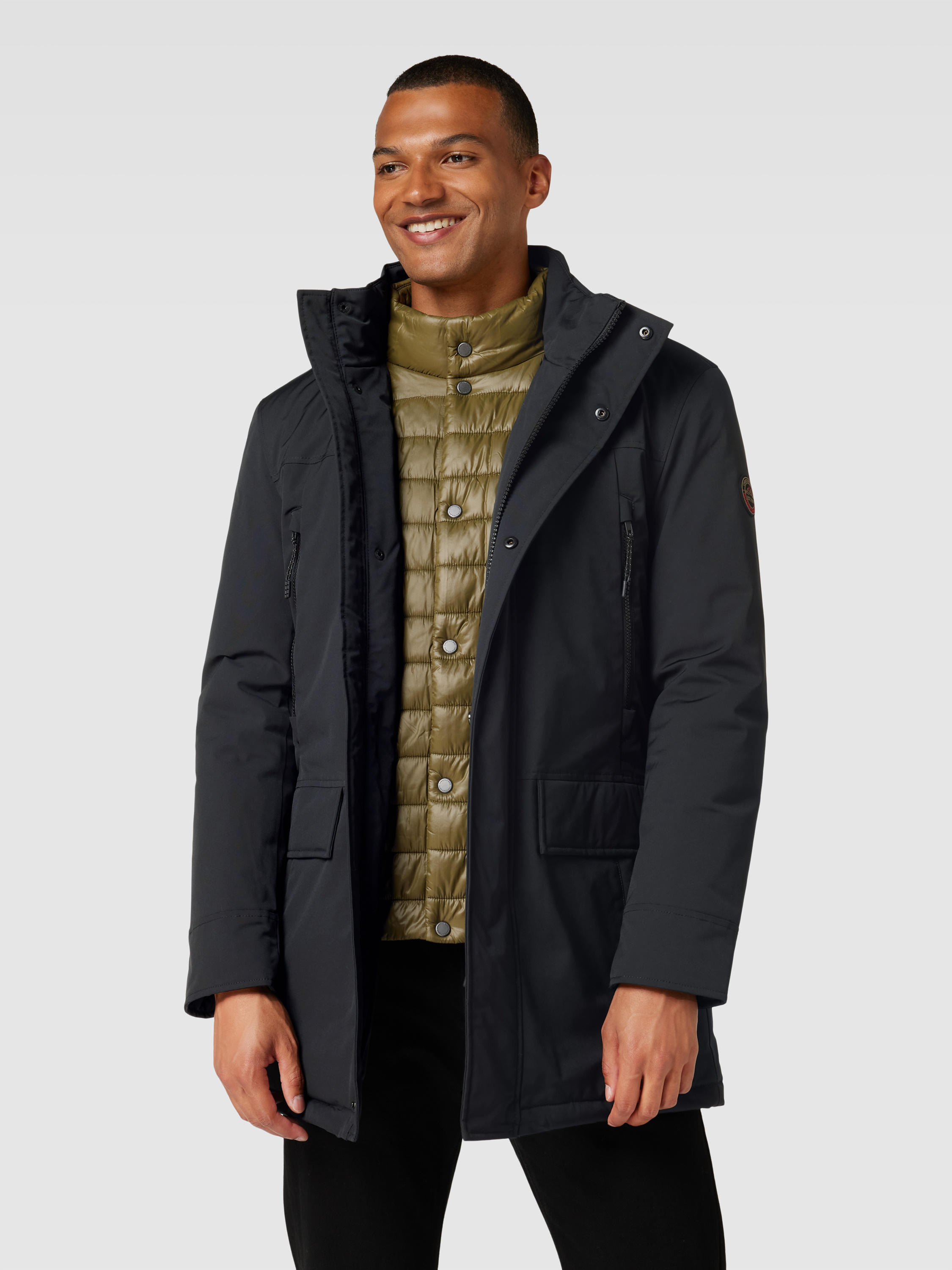Christian Berg Men Jacke mit Kapuze (black) online kaufen