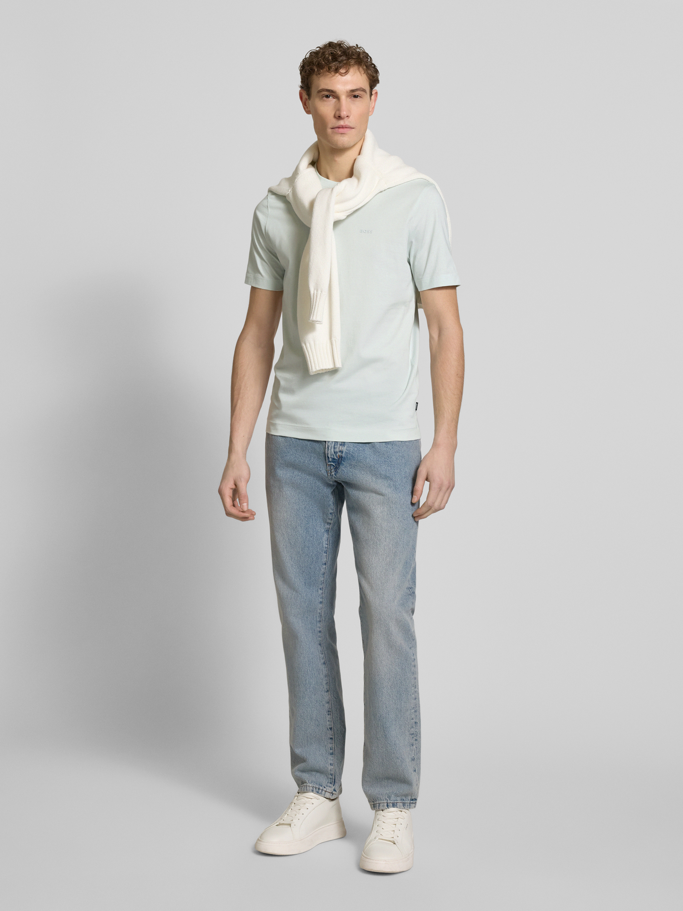 Kup online BOSS T-shirt o kroju regular fit z czystej bawełny model ...