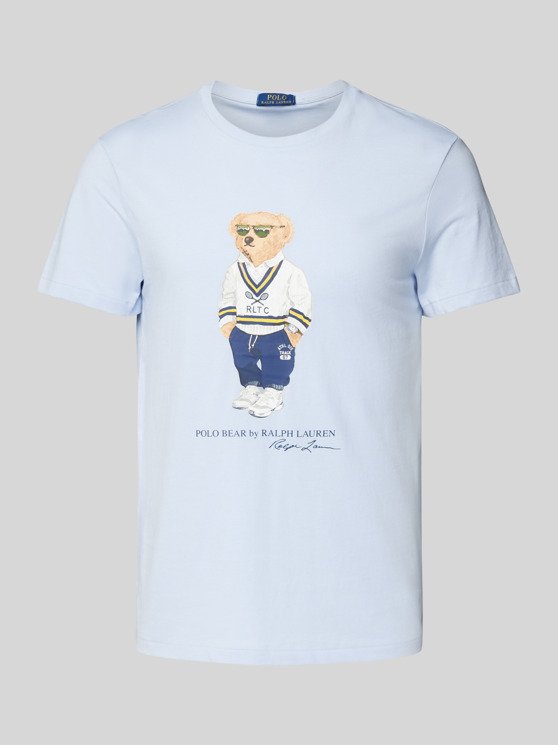 Polo Ralph Lauren T-Shirt mit Polo Bear Print (hellblau) online kaufen