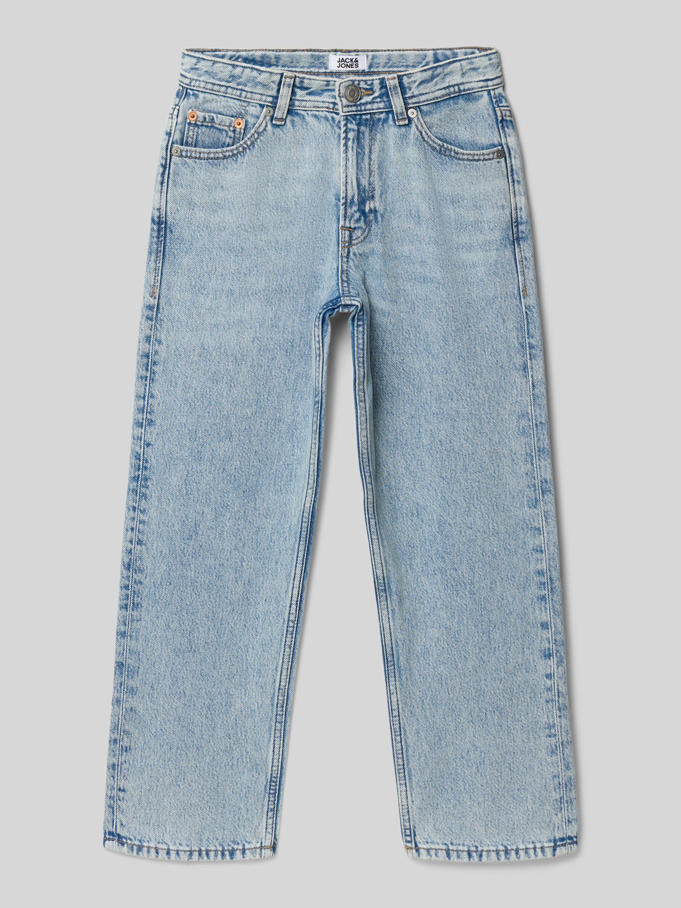 Jack & Jones Straight Fit Jeans im 5-Pocket-design Modell 'Chris' (blau ...