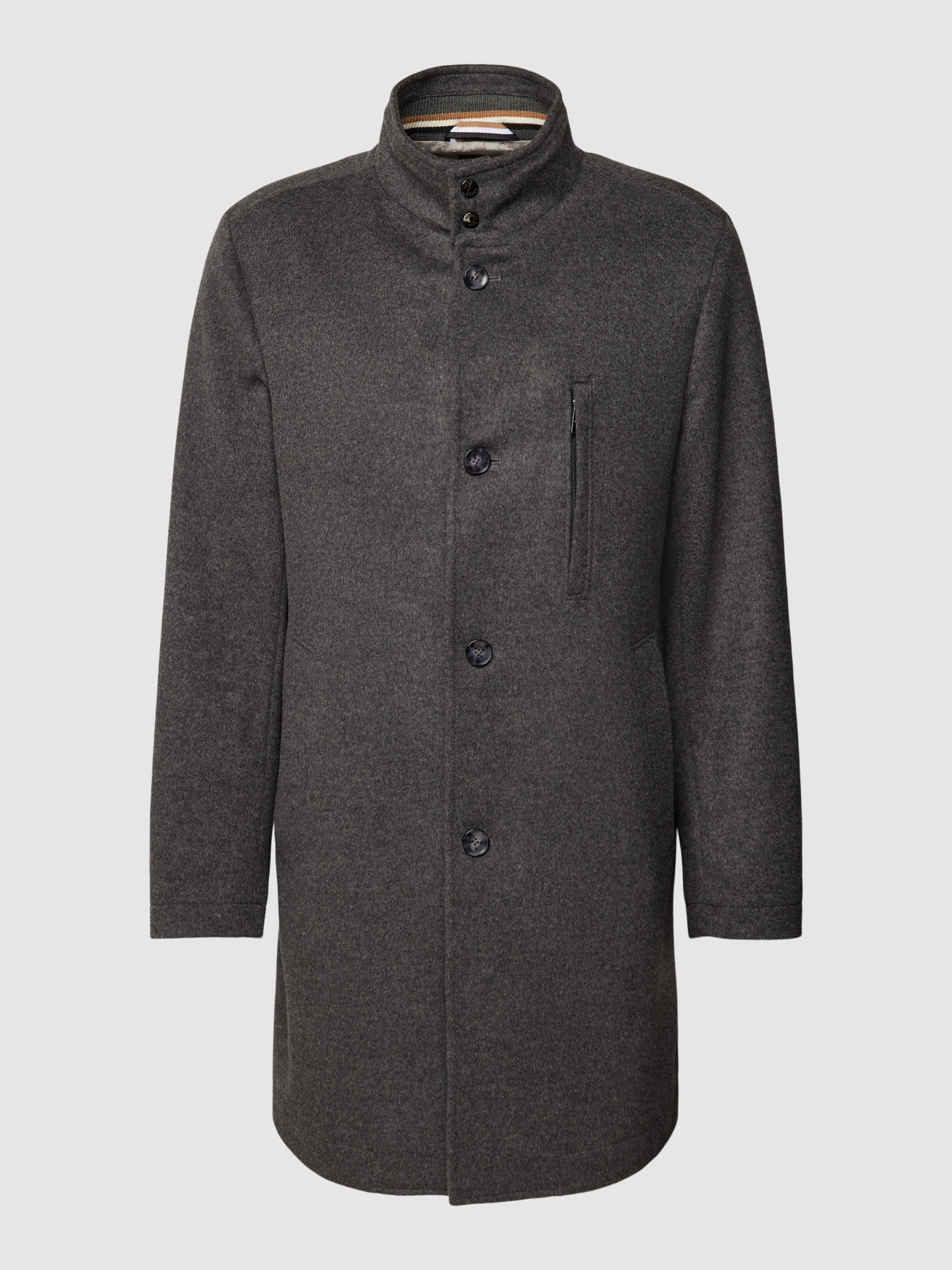BOSS Mantel aus Lanawoll-Kaschmir-Mix Modell 'HYDE' (anthrazit) online ...