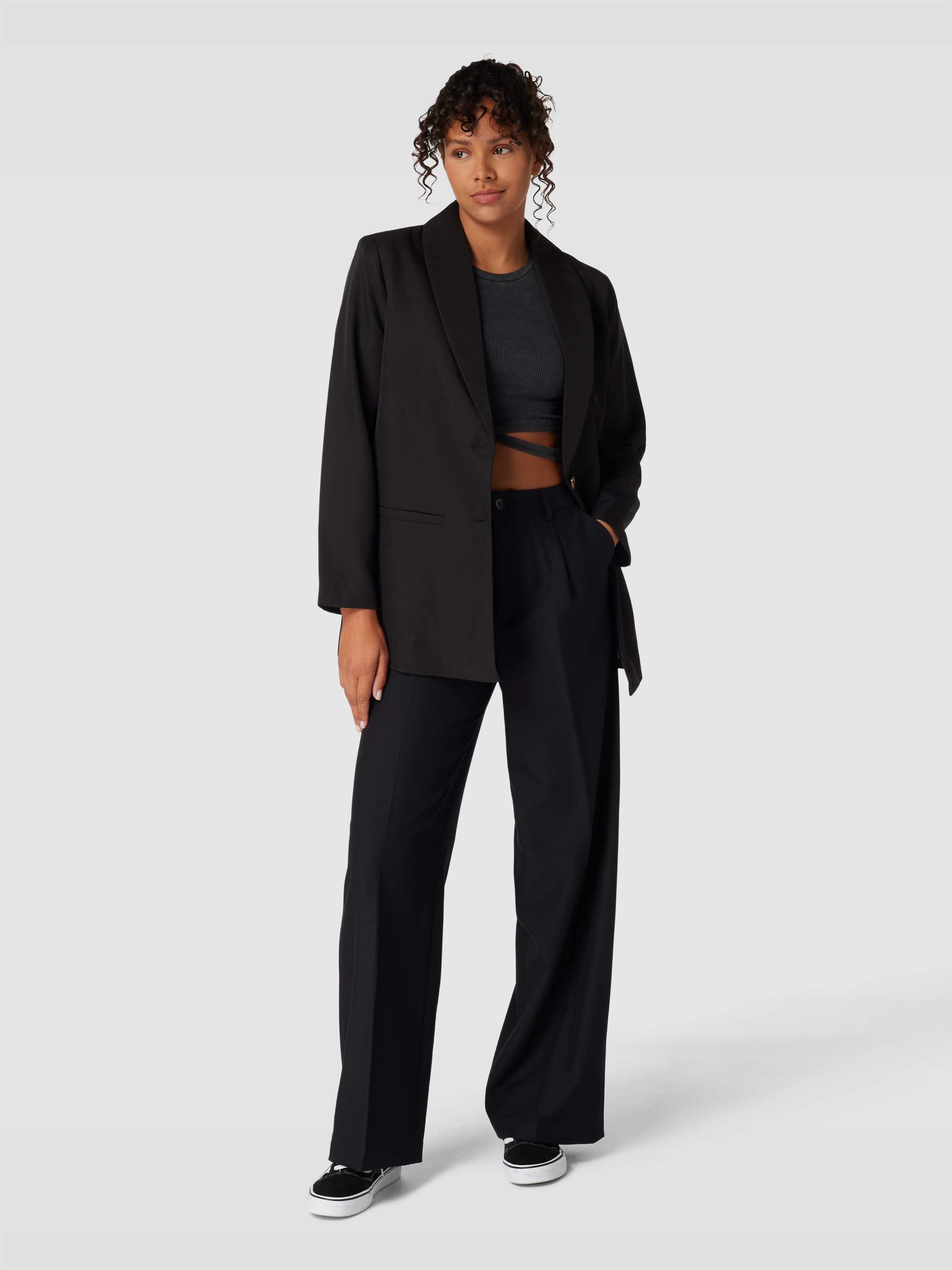 Only Blazer met strookzakken, model 'LIPPA-FREY' in zwart online kopen ...