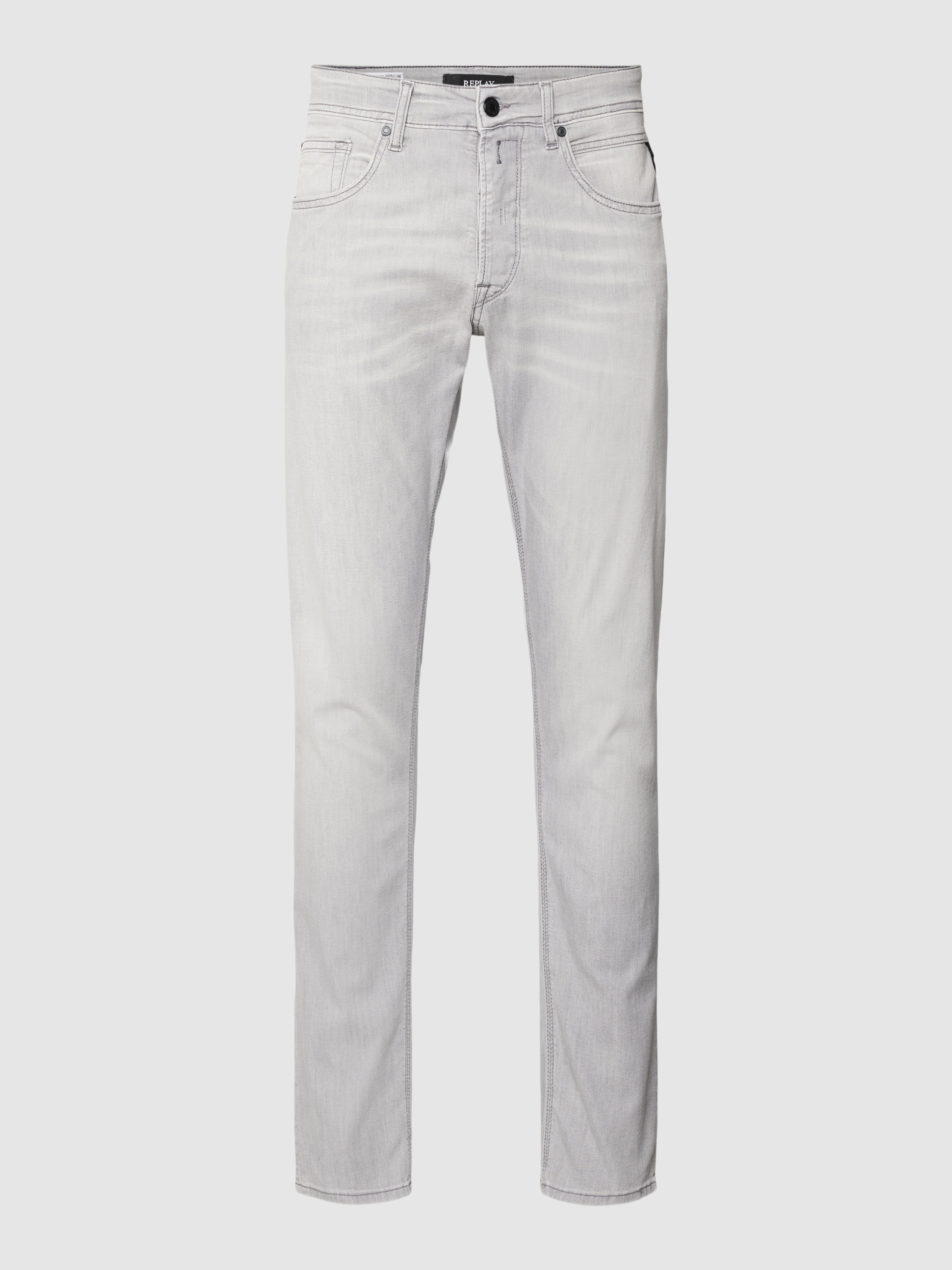 Replay Regular Slim Fit Jeans Modell 'WILLBI' (silber) online kaufen