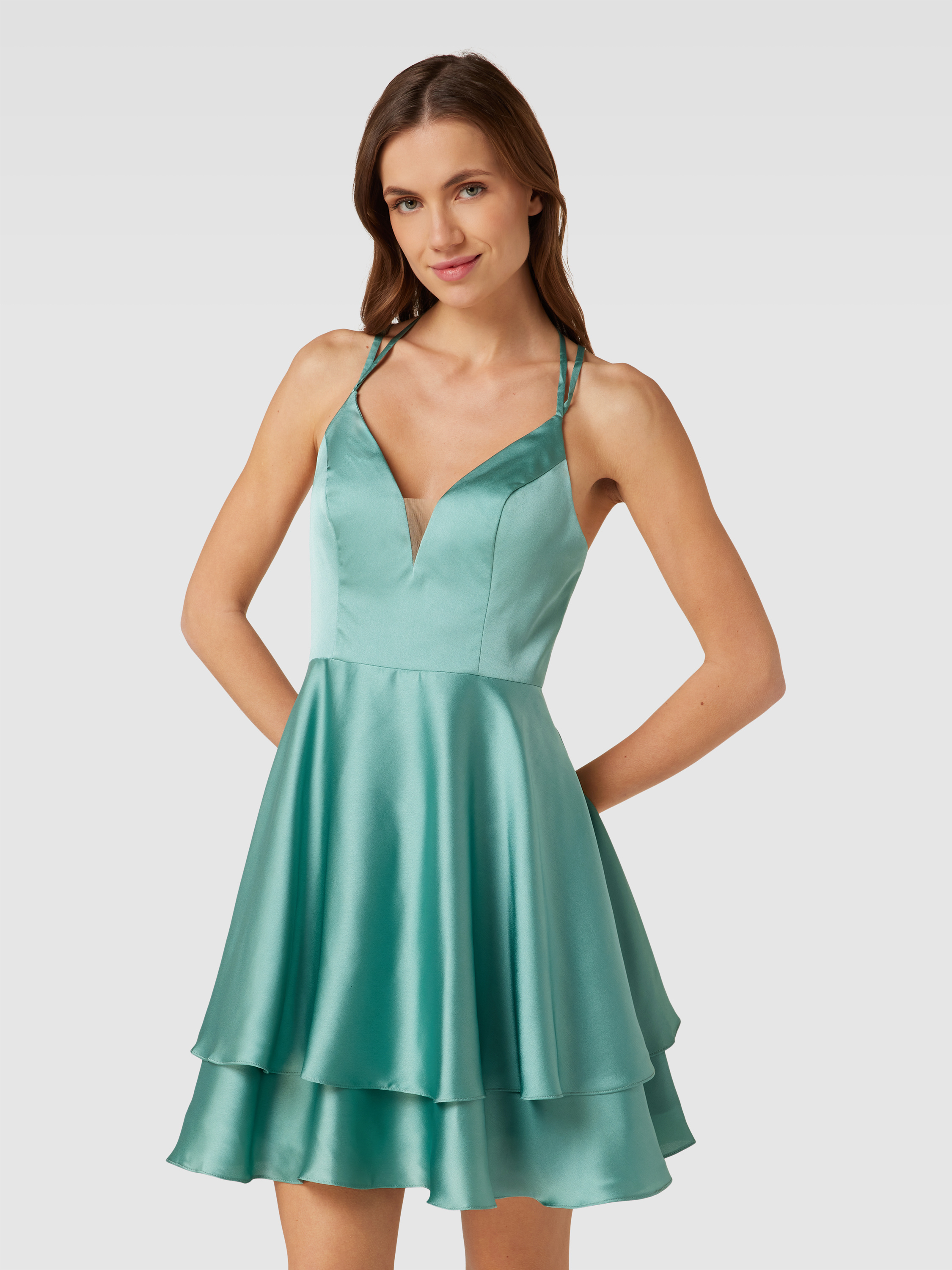 Luxuar Cocktailkleid mit Herz-Ausschnitt (mint) online kaufen