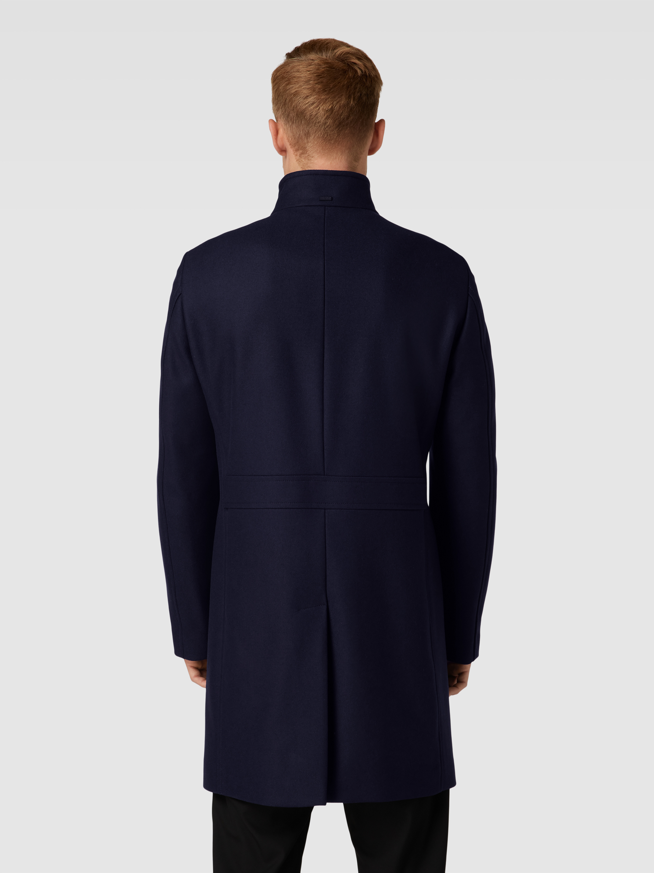 HUGO Mantel mit Leistentaschen Modell 'Mintrax' (marine) online kaufen