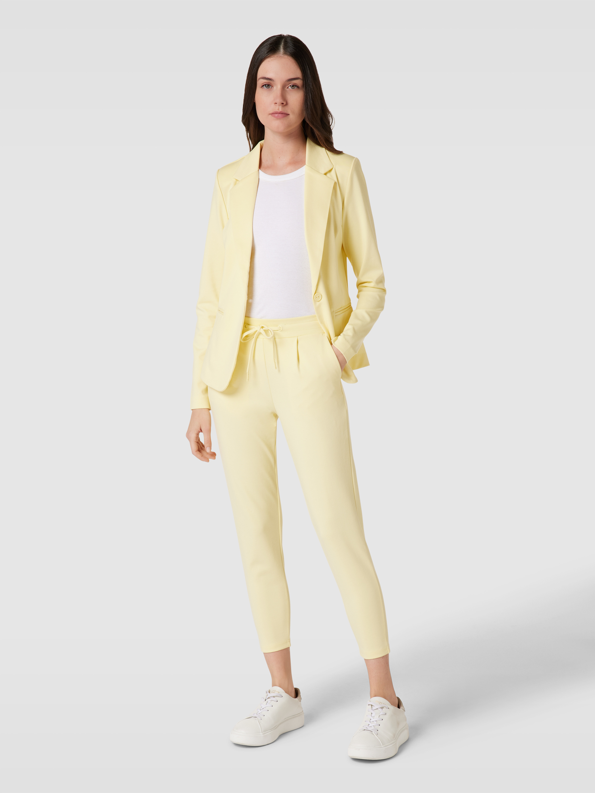 ICHI Jogpants mit elastischem Bund Modell 'KATE' (pastellgelb) online kaufen