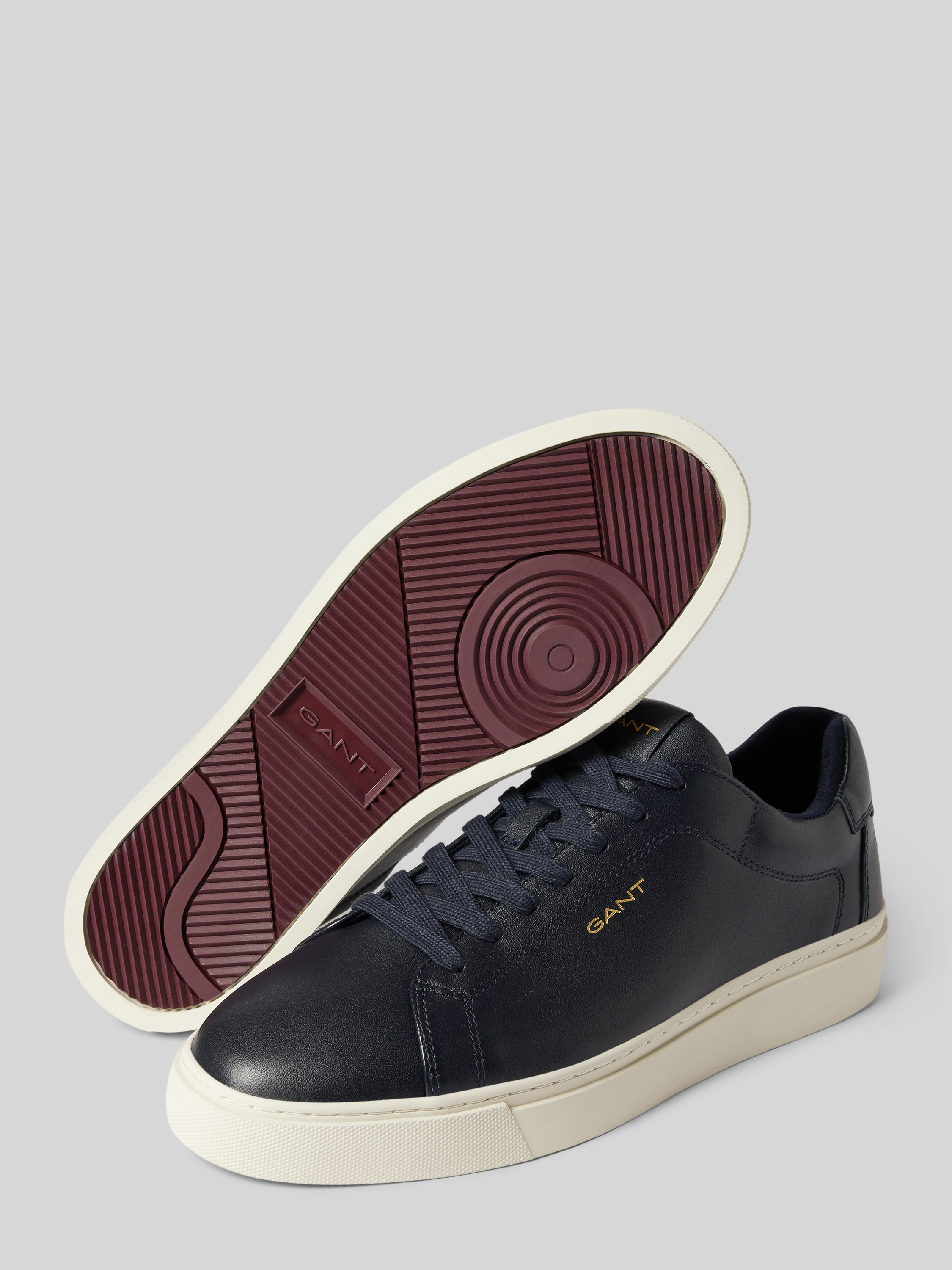 Gant Sneaker aus Leder mit Label-Details (marine) online kaufen