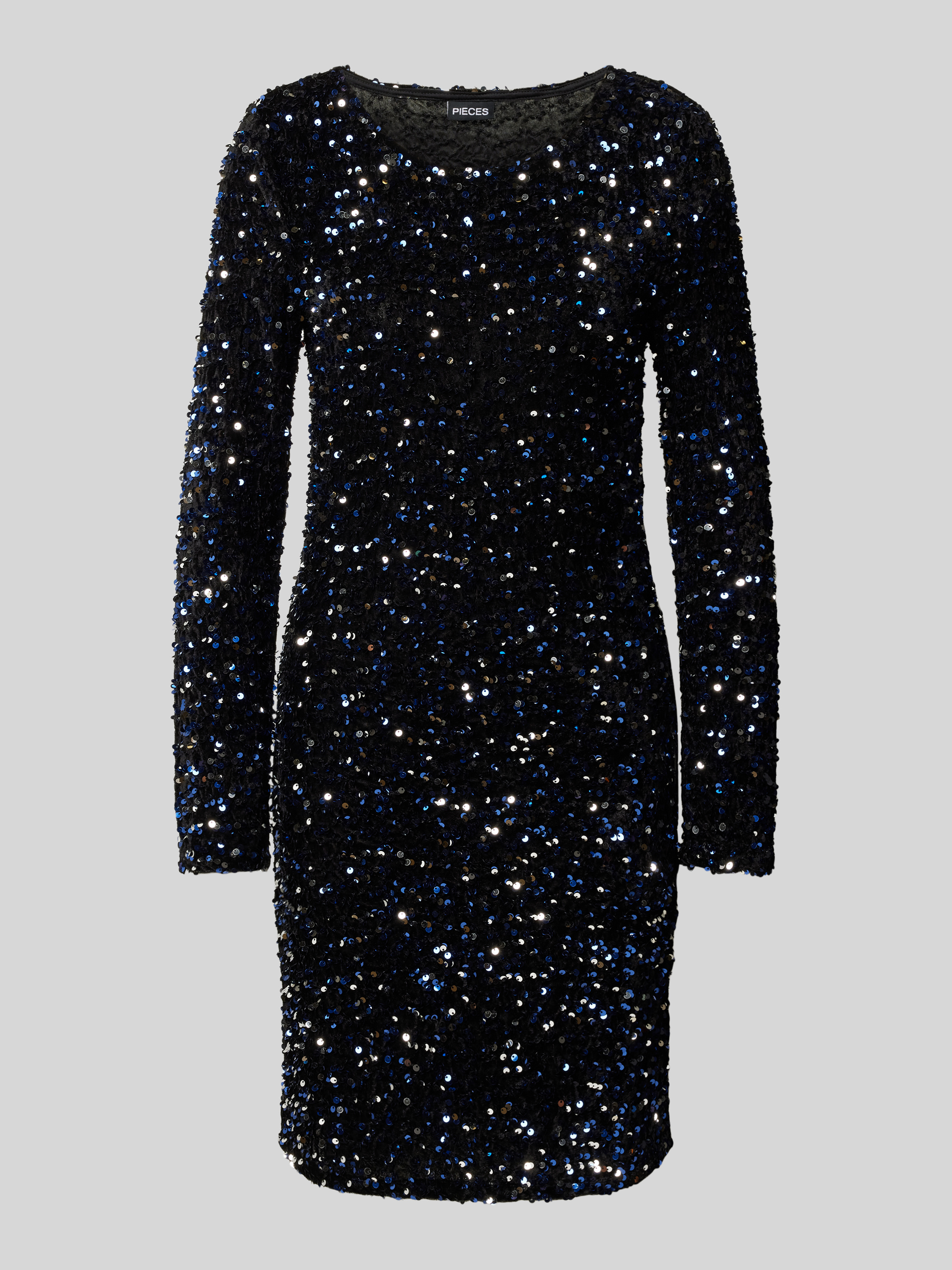 Pieces Regular Fit Paillettenkleid mit Rundhals-Ausschnitt Modell 'KAM ...