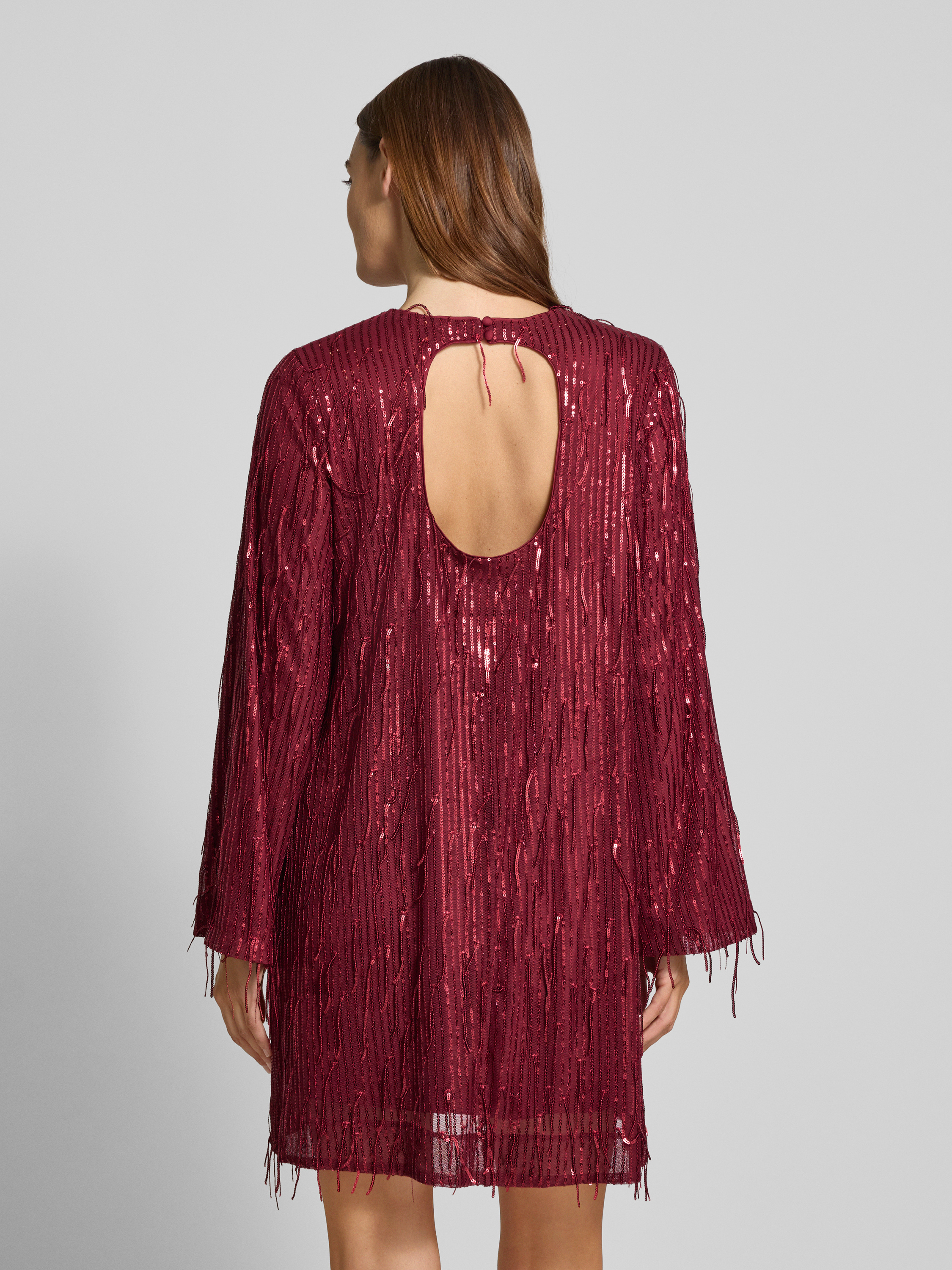 YAS Minikleid mit Rundhalsausschnitt Modell 'Lantra' (bordeaux) online ...