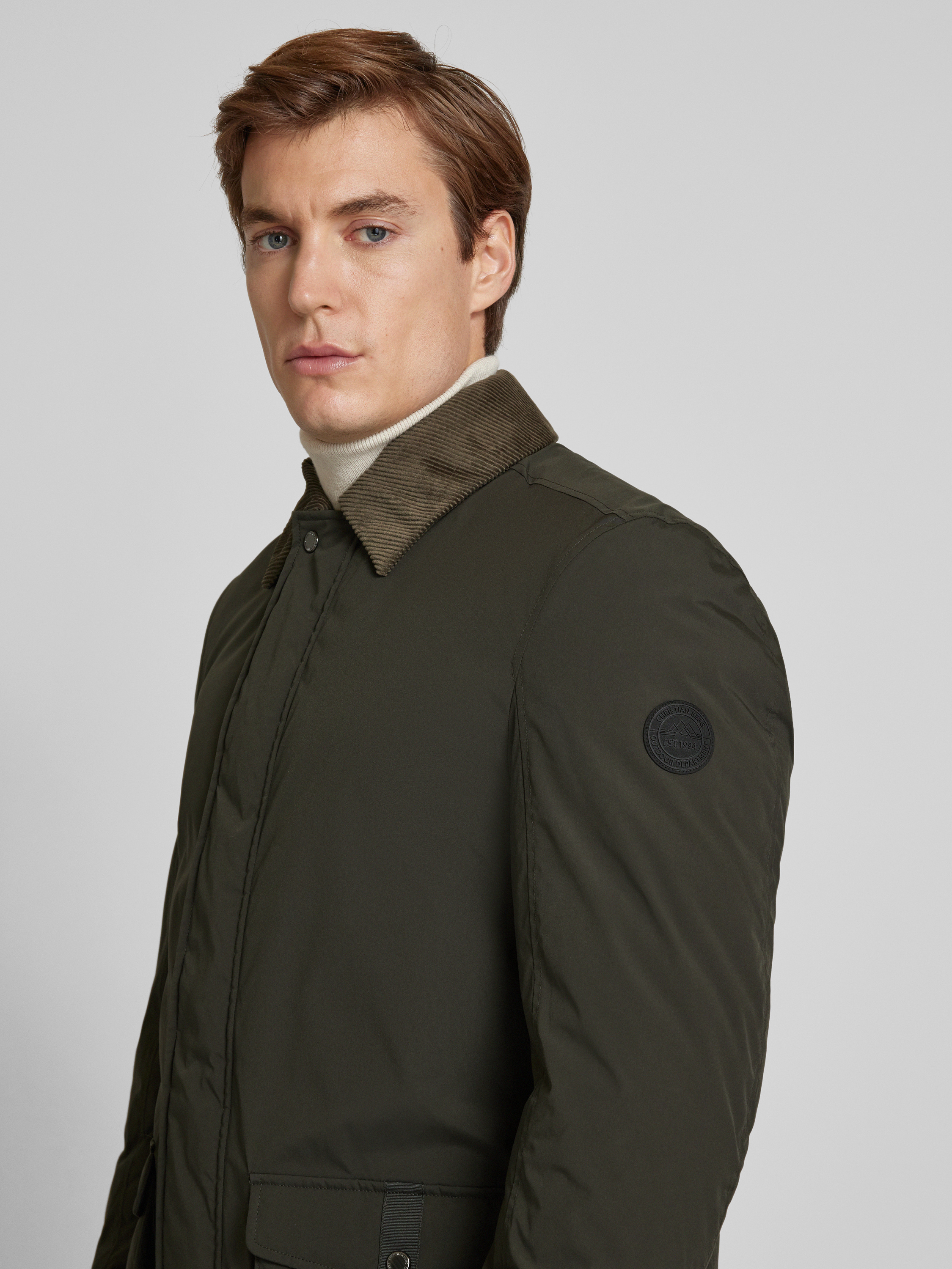 Christian Berg Men Jacke mit Pattentaschen (oliv) online kaufen