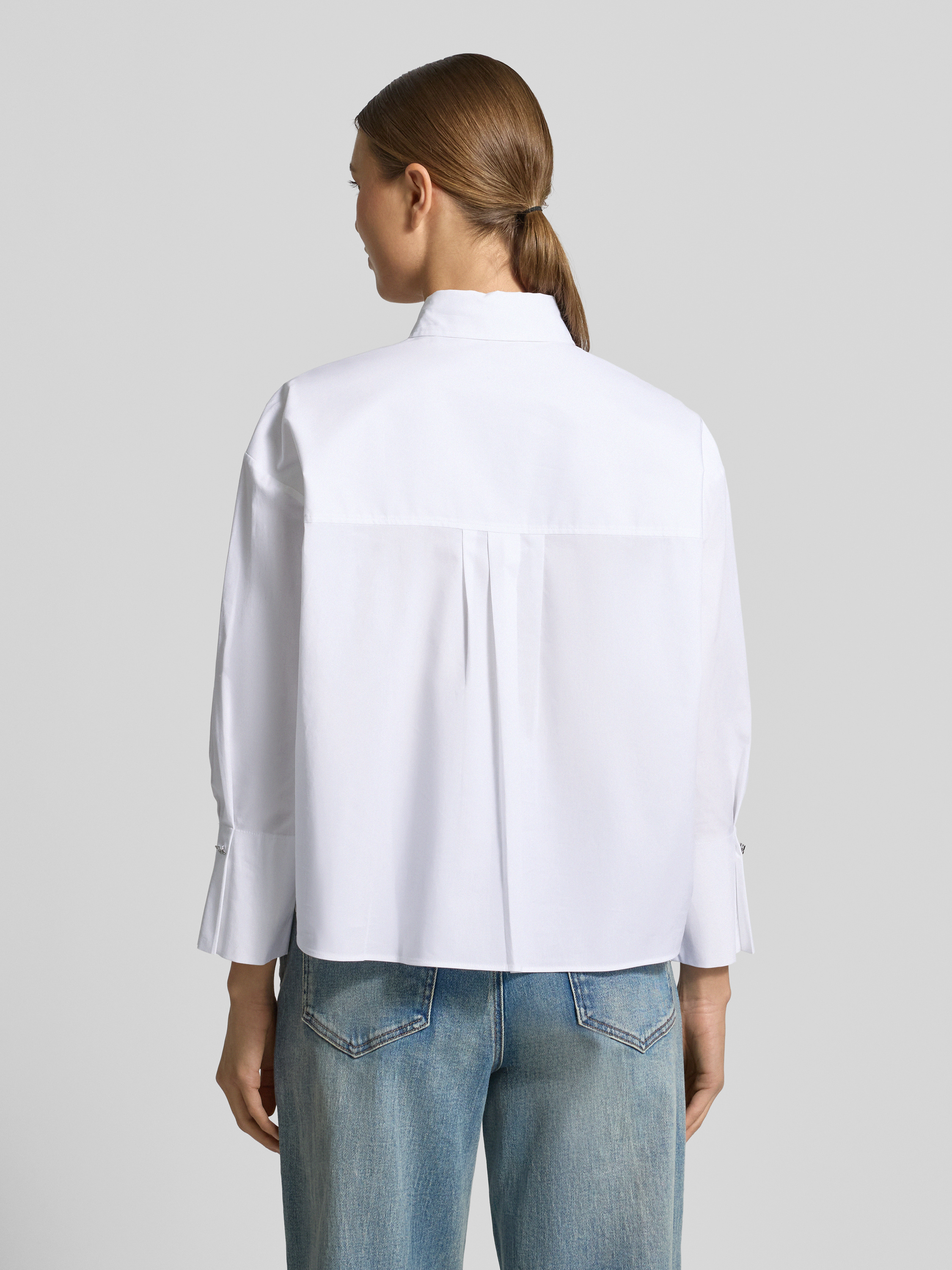 Kup online HUGO Bluzka koszulowa o kroju regular fit z mieszanki ...