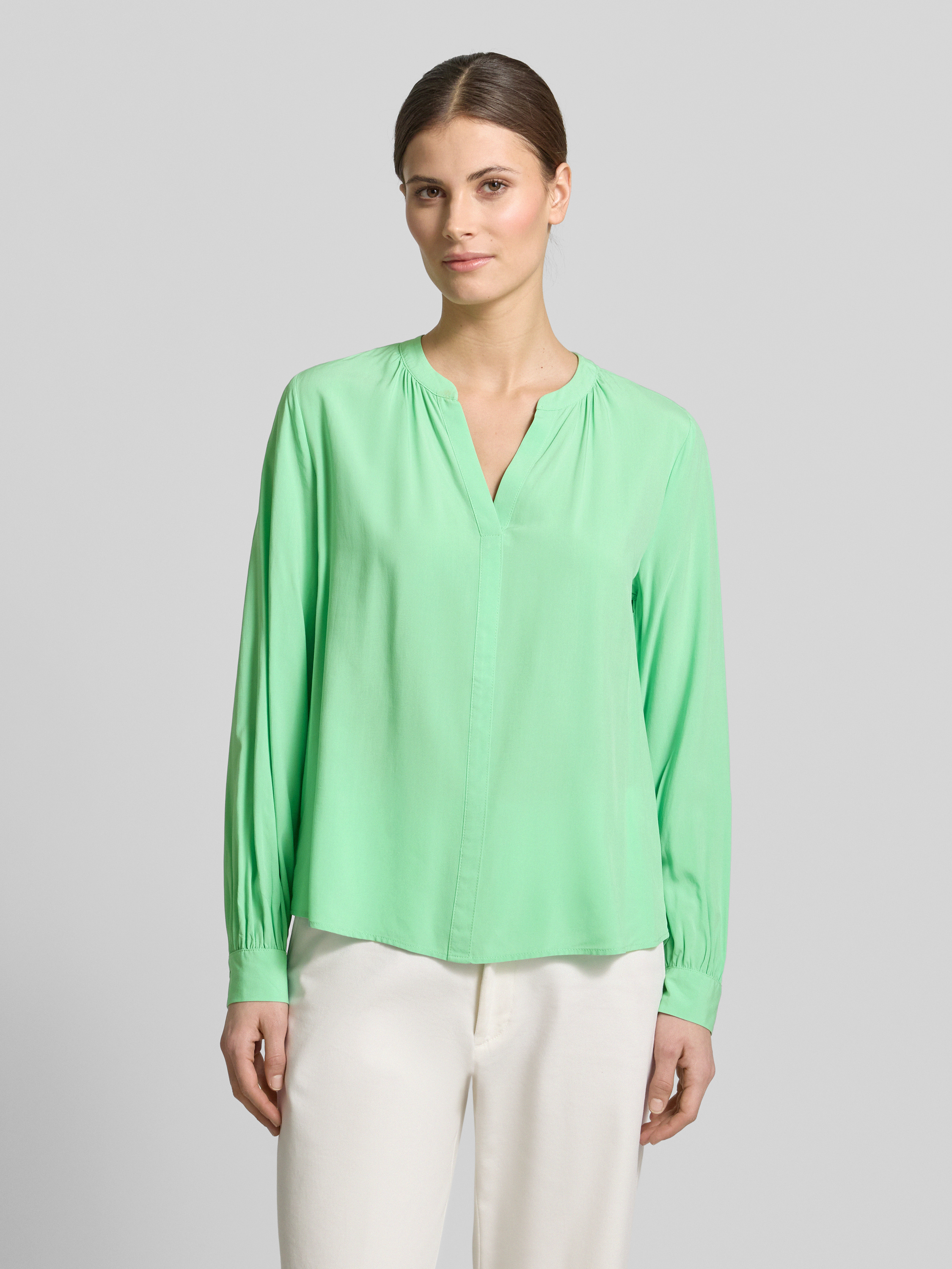 s.Oliver RED LABEL Comfort fit blouse met lange mouwen van pure viscose ...