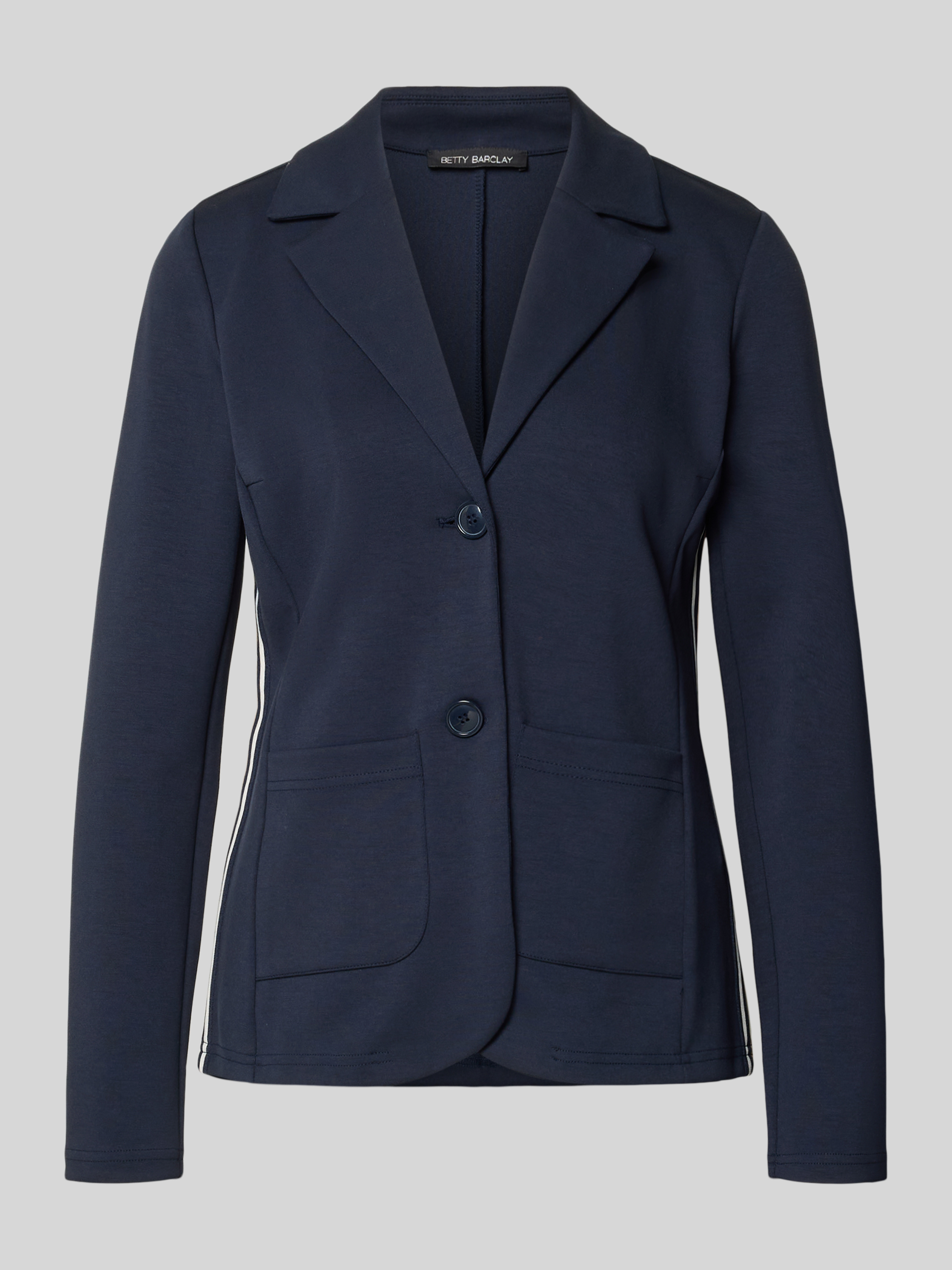 Betty Barclay Slim fit blazer van viscosemix met reverskraag in ...