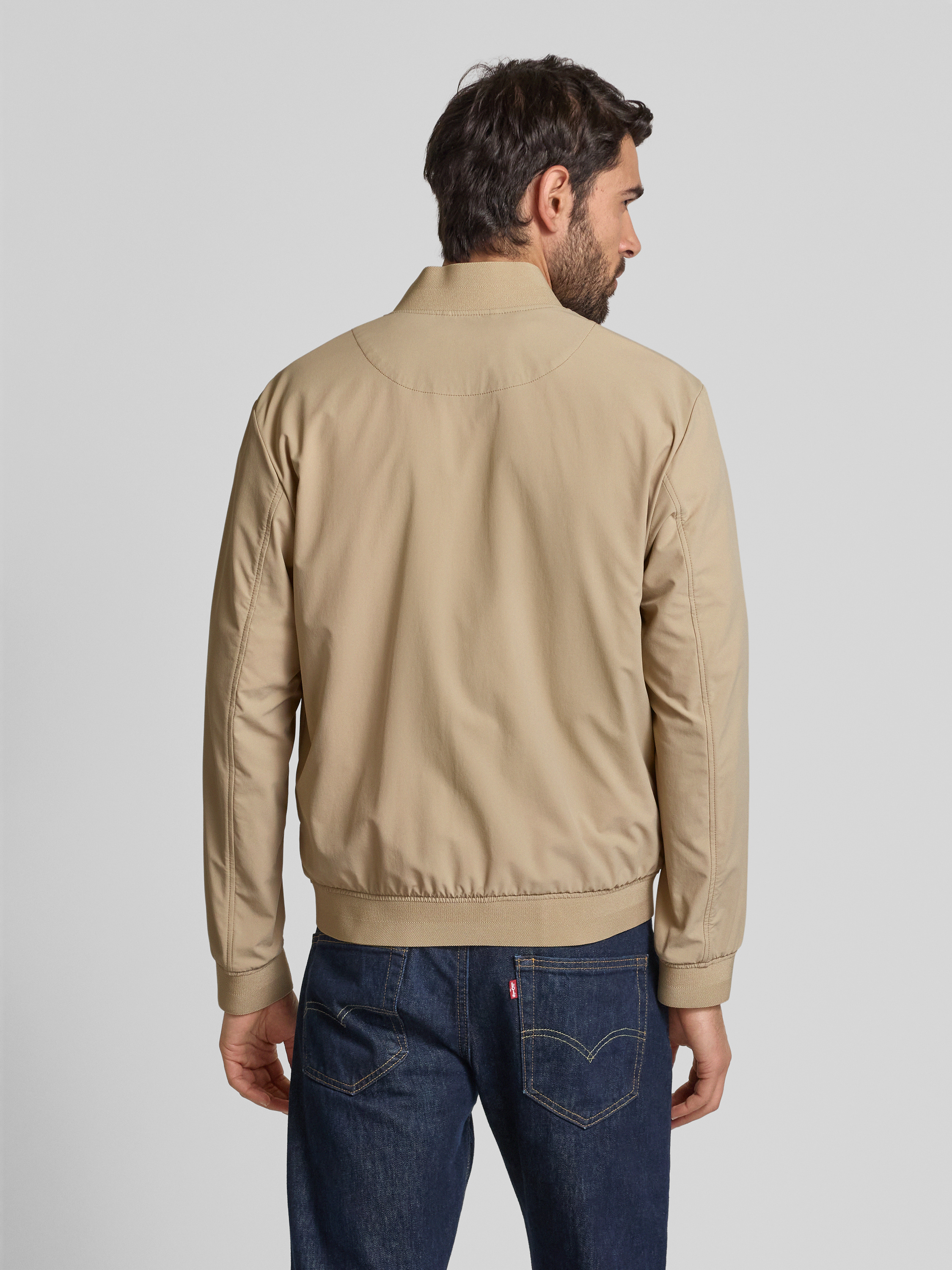 BOSS Bomberjacke mit Zweiwege-Reißverschluss Modell 'Hanry' (beige ...