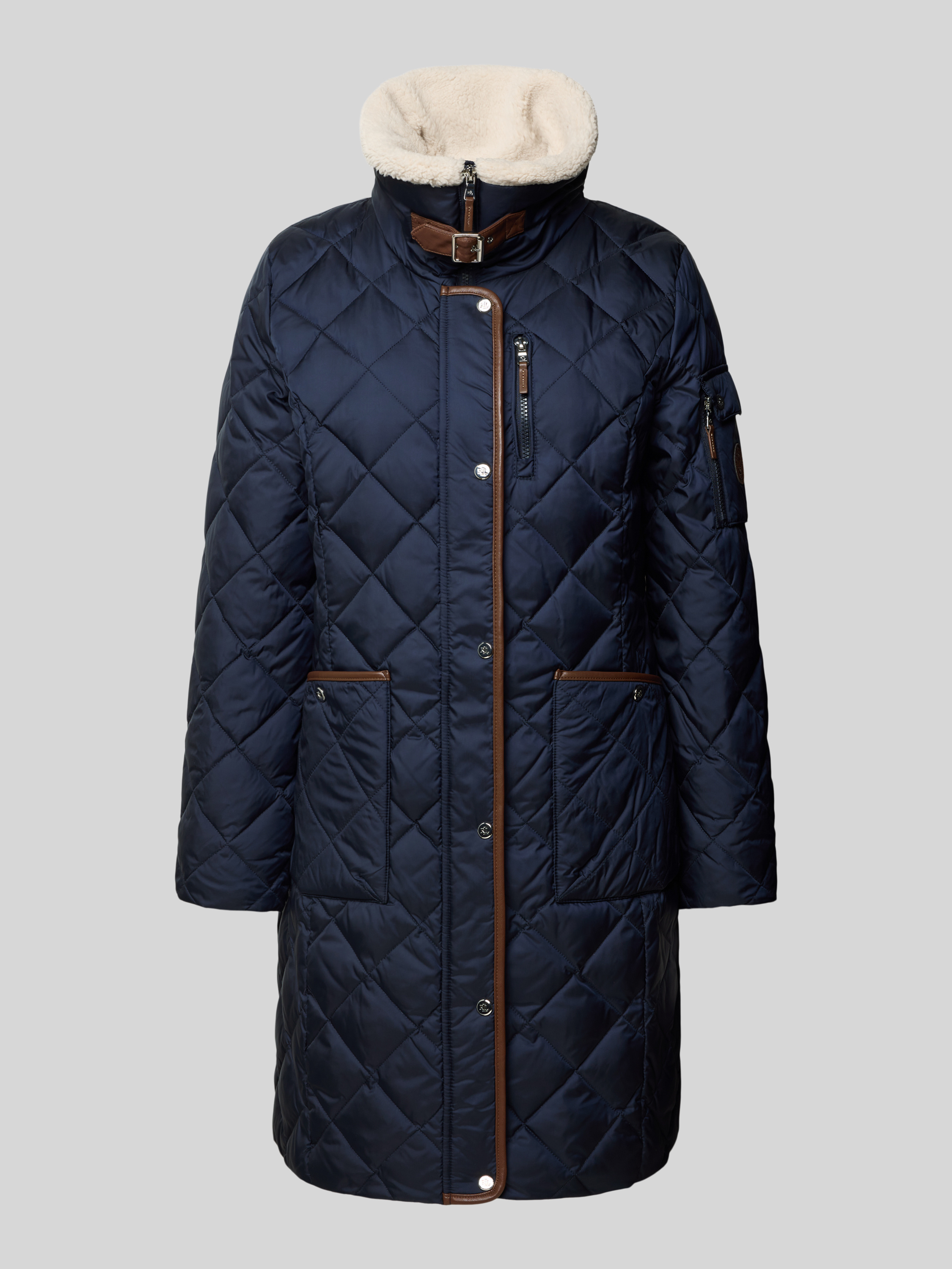 Lauren Ralph Lauren Steppmantel mit Stehkragen und Reißverschluss (marine) online kaufen