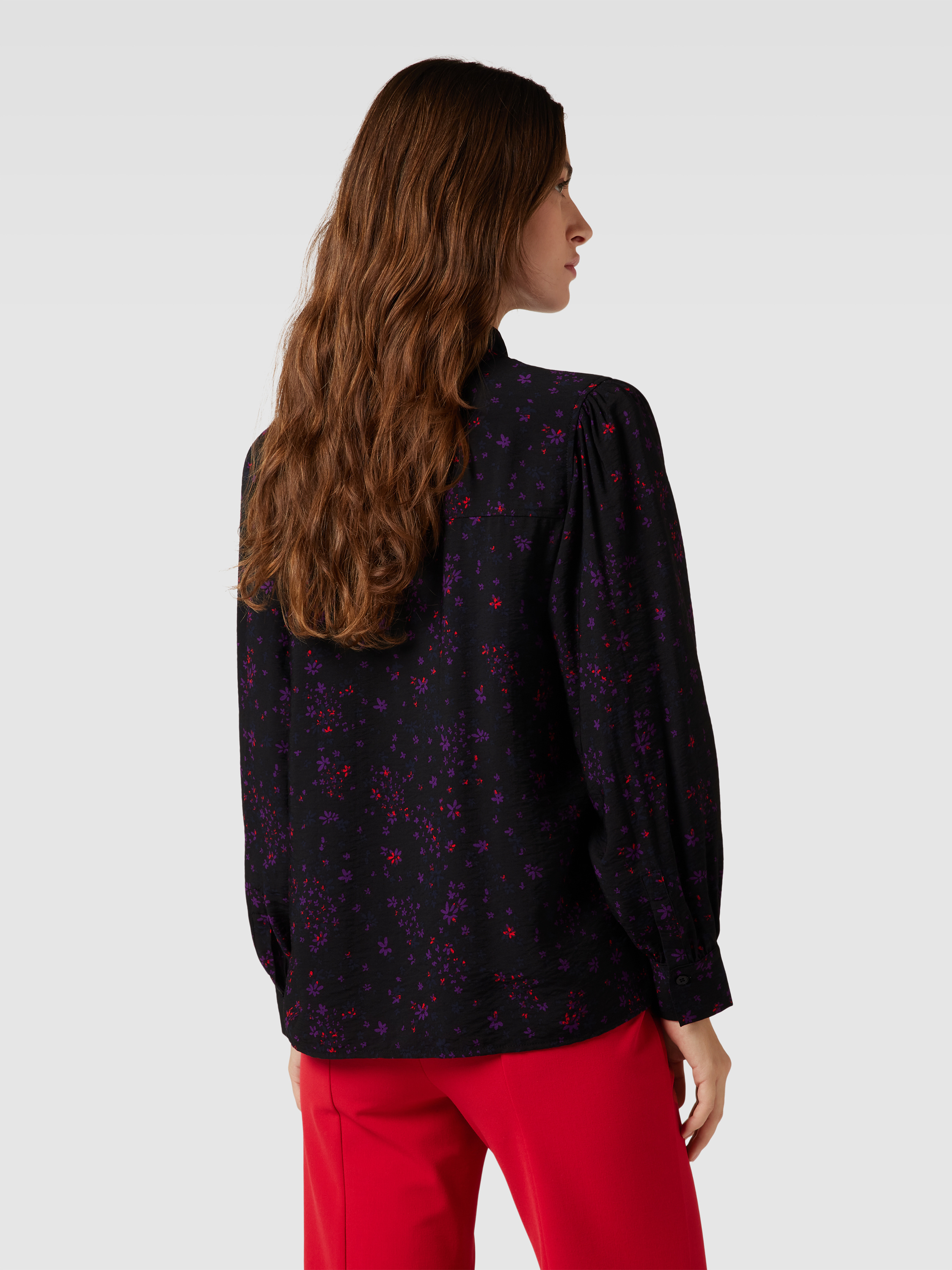 JAKE*S STUDIO WOMAN Blouseshirt met bloemenmotief in zwart online kopen ...