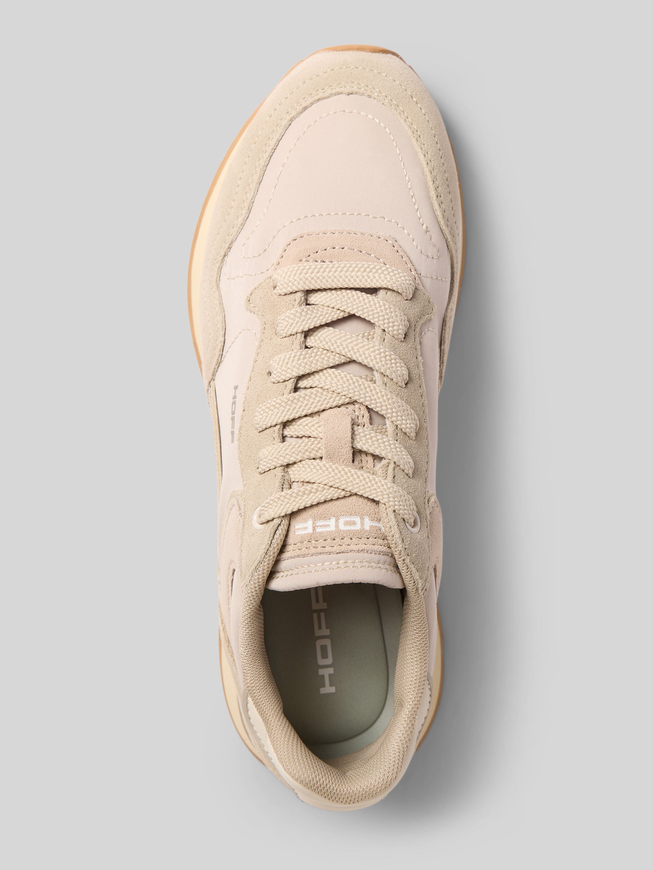 HOFF Sneaker aus Leder-Mix mit Logo-Detail Modell 'City' (sand) online ...