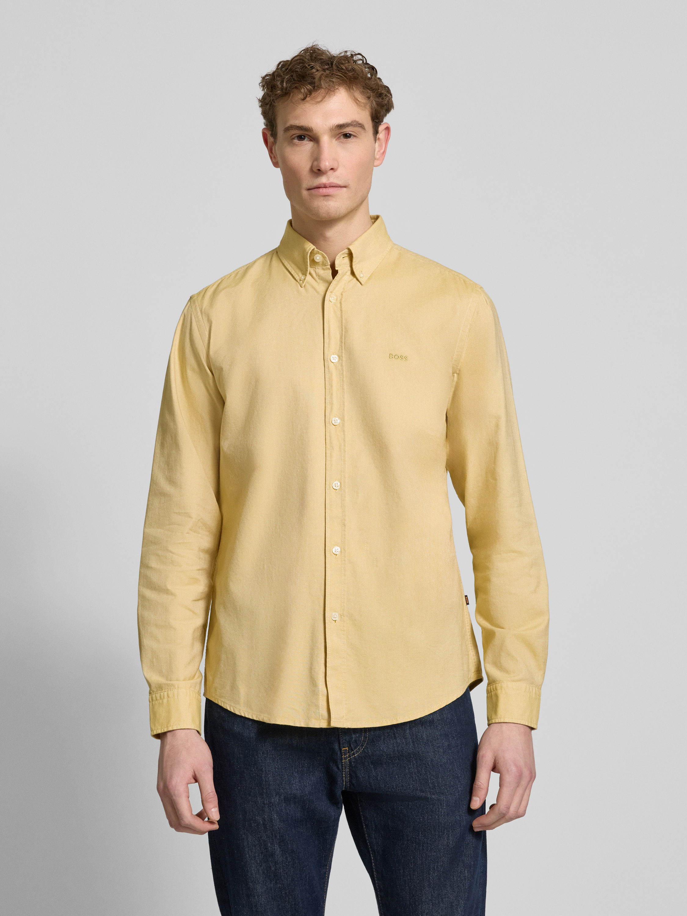 BOSS Orange Regular Fit Freizeithemd aus reiner Baumwolle Modell ...