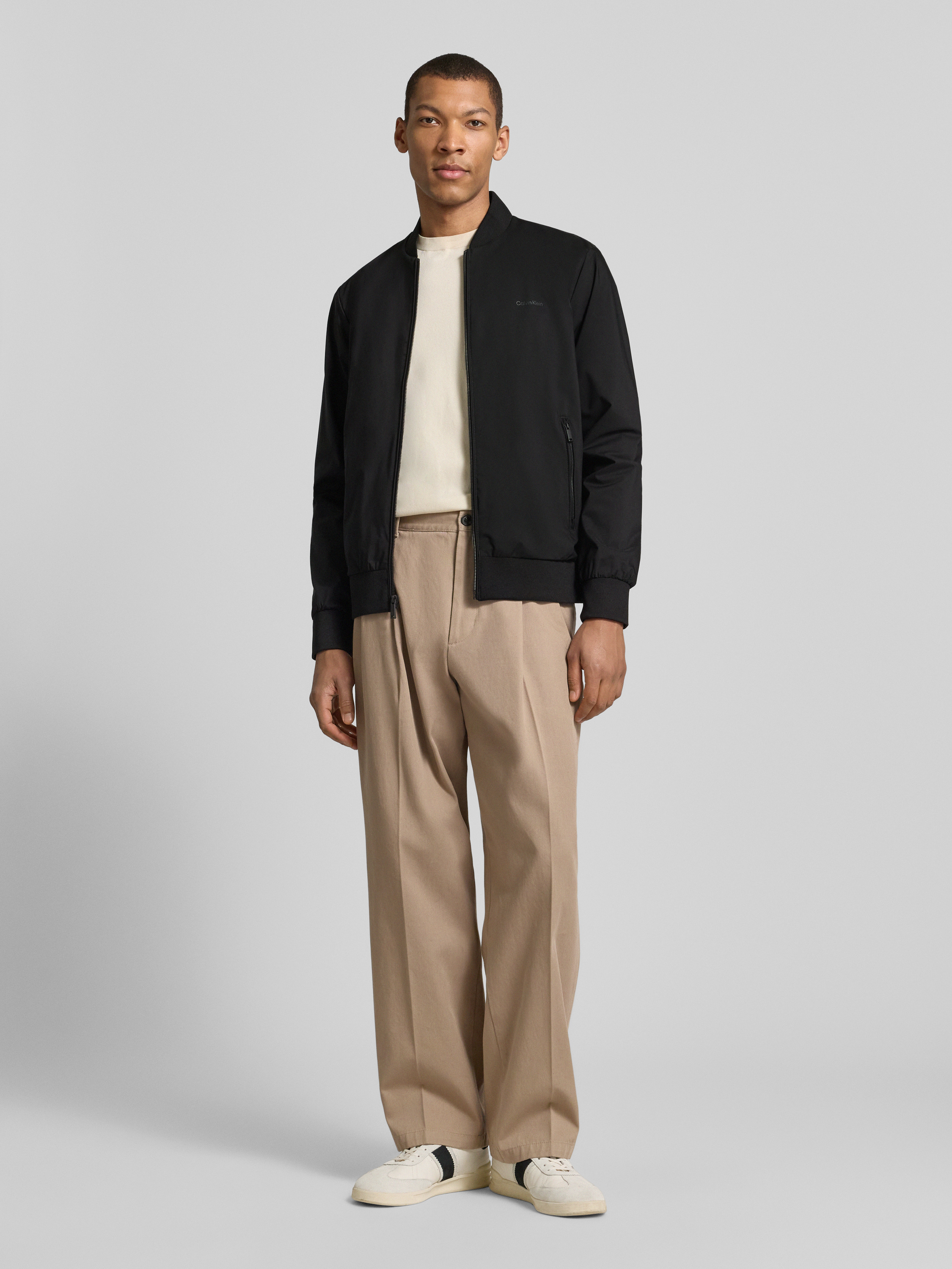 CK Calvin Klein Bomberjacke mit Reißverschlusstaschen Modell 'MATTE ...