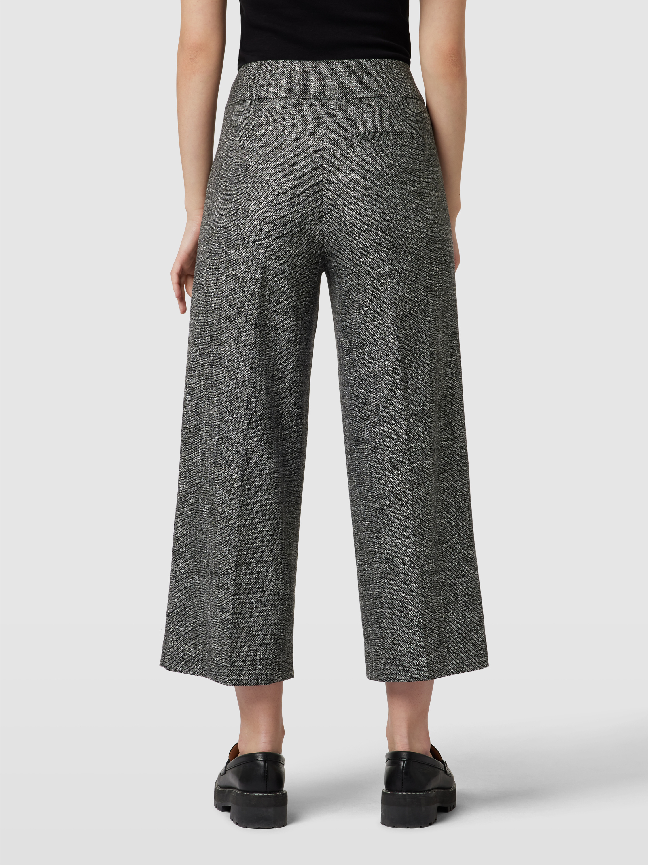 OPUS Relaxed fit stoffen broek van viscosemix, model 'Misha' in zwart online kopen | P&C