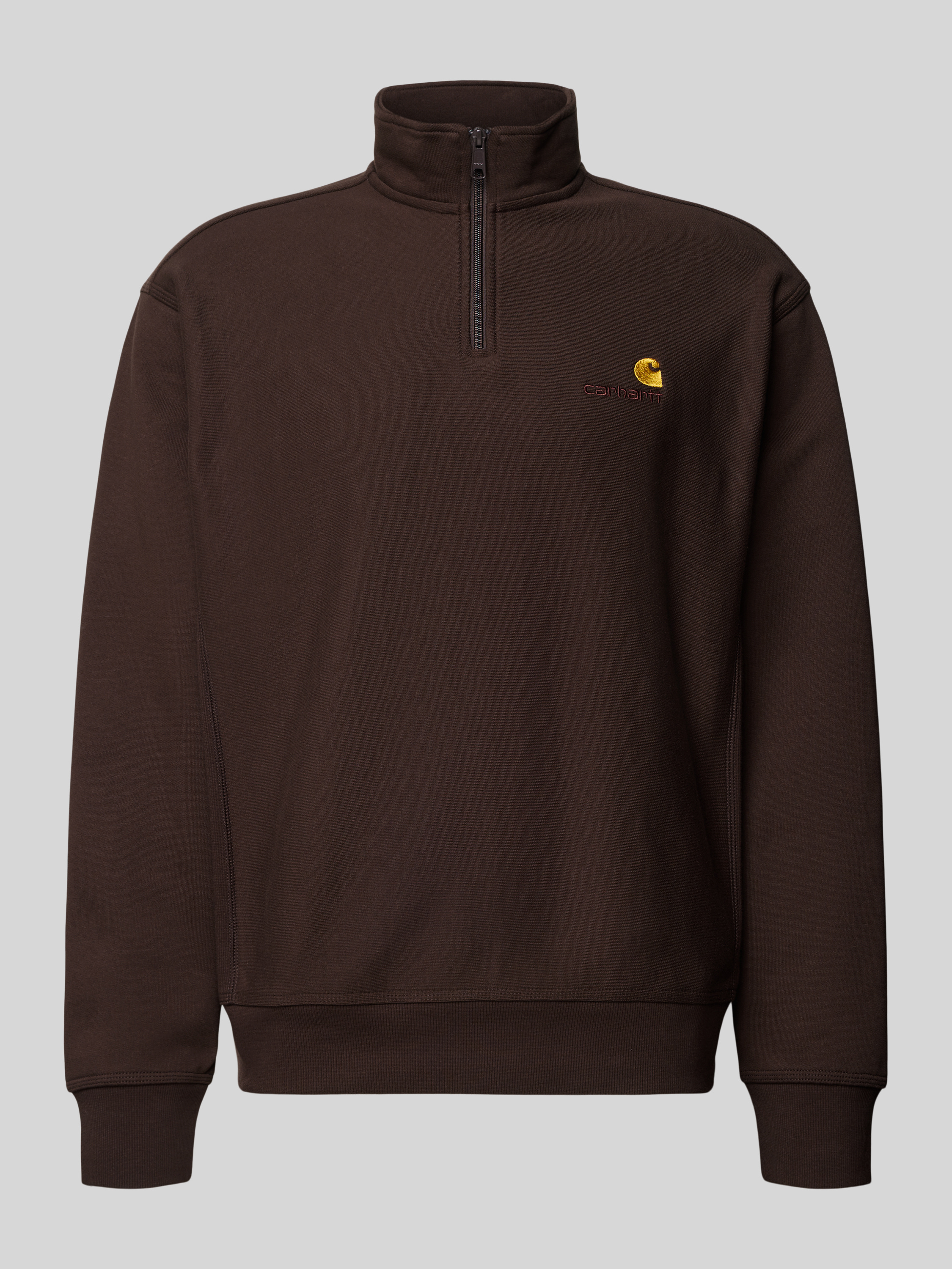 Carhartt Work In Progress Sweatshirt mit Label-Stitching (dunkelrot ...
